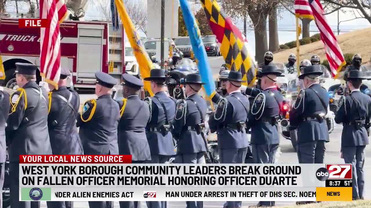 Officer Duarte Memorial Groundbreaking – ABC27