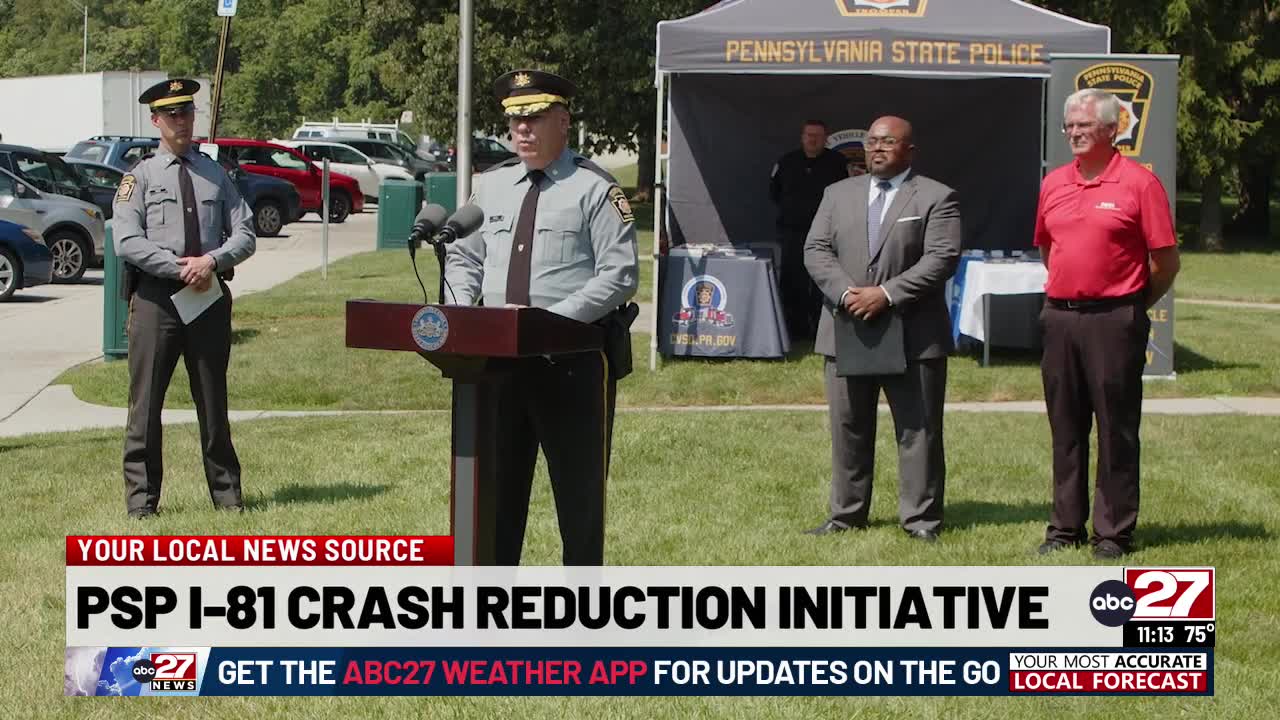 Pennsylvania State Police announces Interstate 81 crash reduction ...