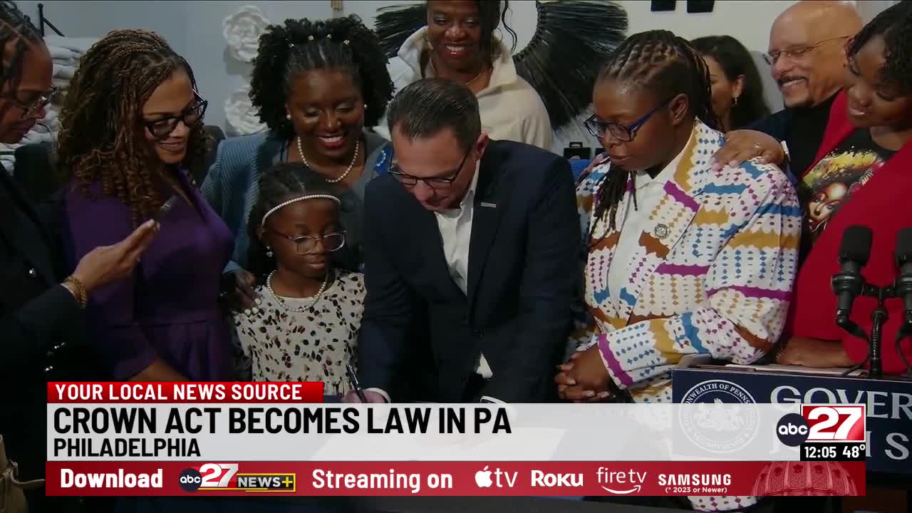 CROWN Act signed into law by Gov. Josh Shapiro – ABC27
