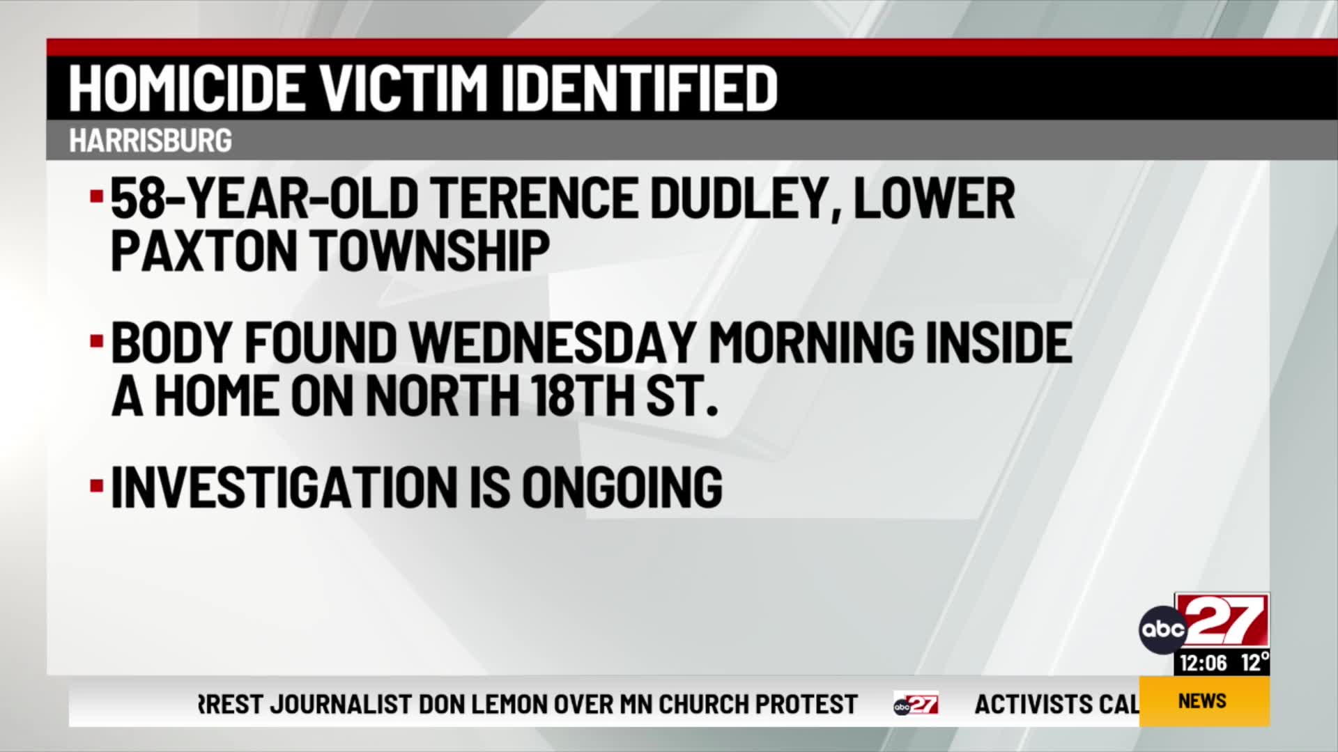 Harrisburg homicide victim identified – ABC27