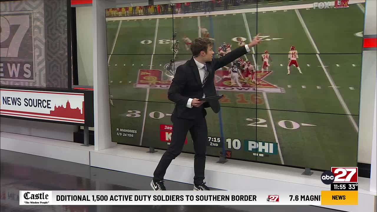 ABC27’s Caleb Nixon breaks down the turning point in the Philadelphia Eagles Super Bowl LIX ...