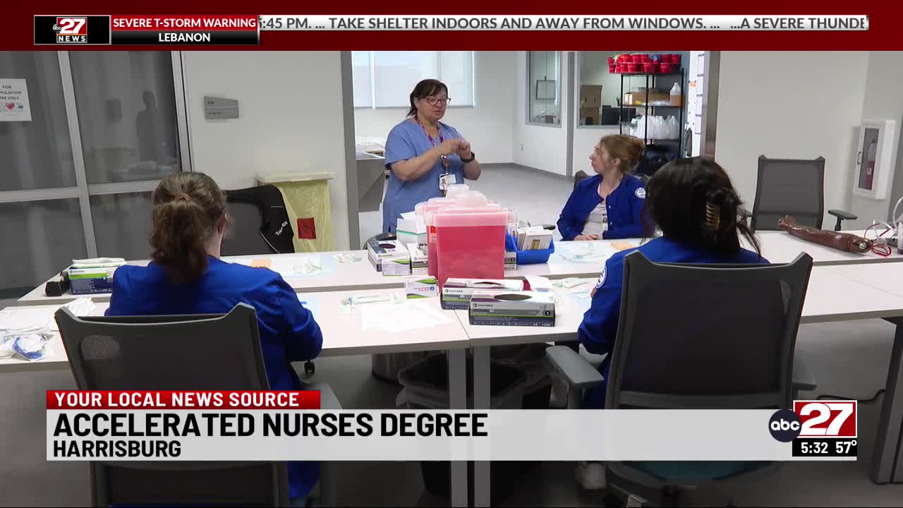 UPMC Harrisburg nursing students learning through accelerated program ...