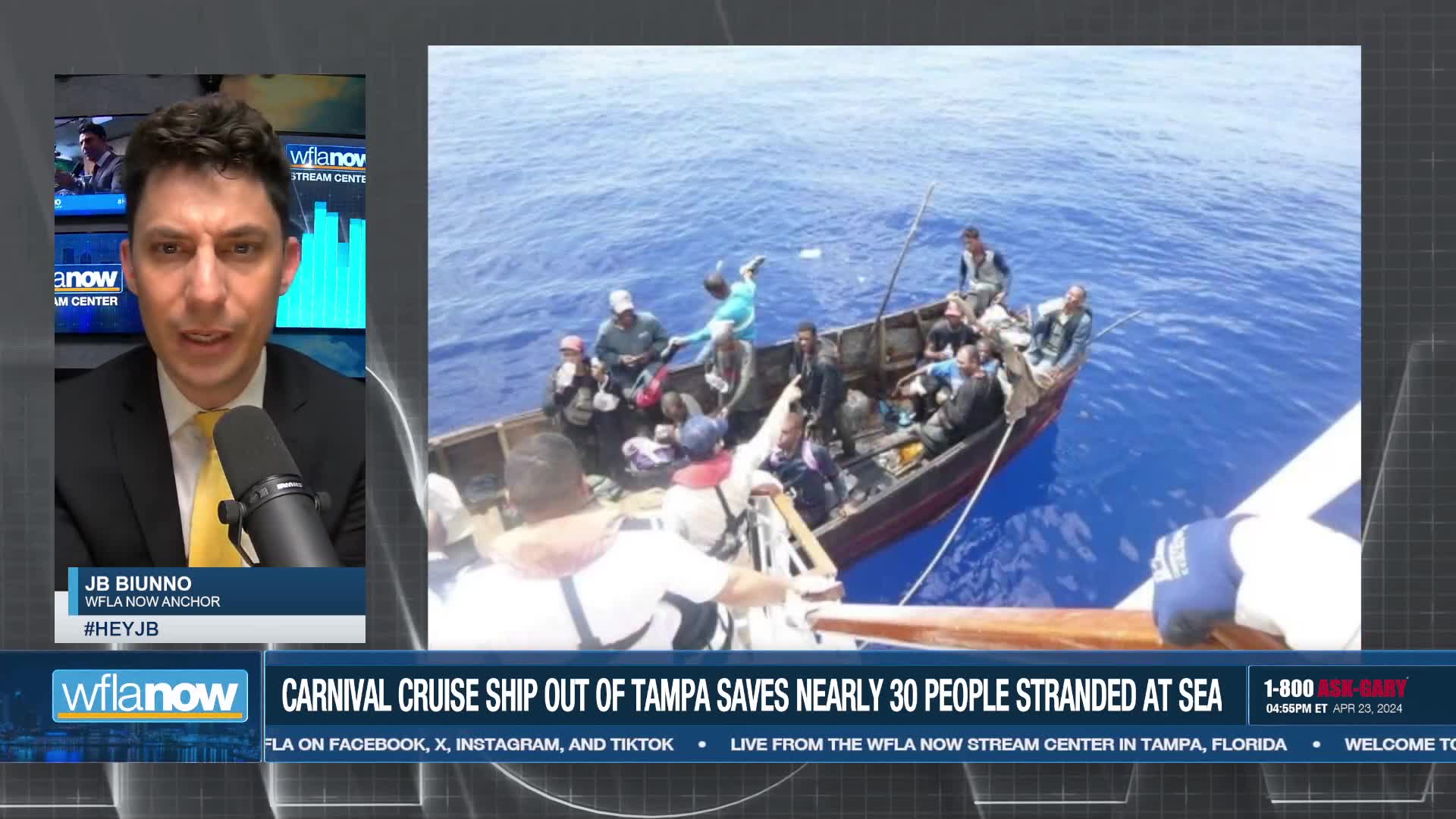 Carnival cruise ship out of Tampa saves nearly 30 people stranded at ...