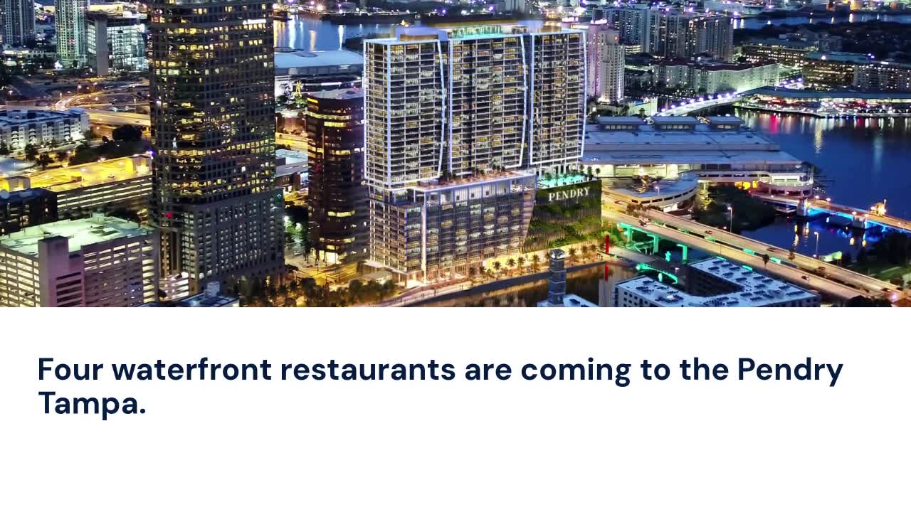 Four waterfront restaurants coming to downtown Tampa high-rise – WFLA