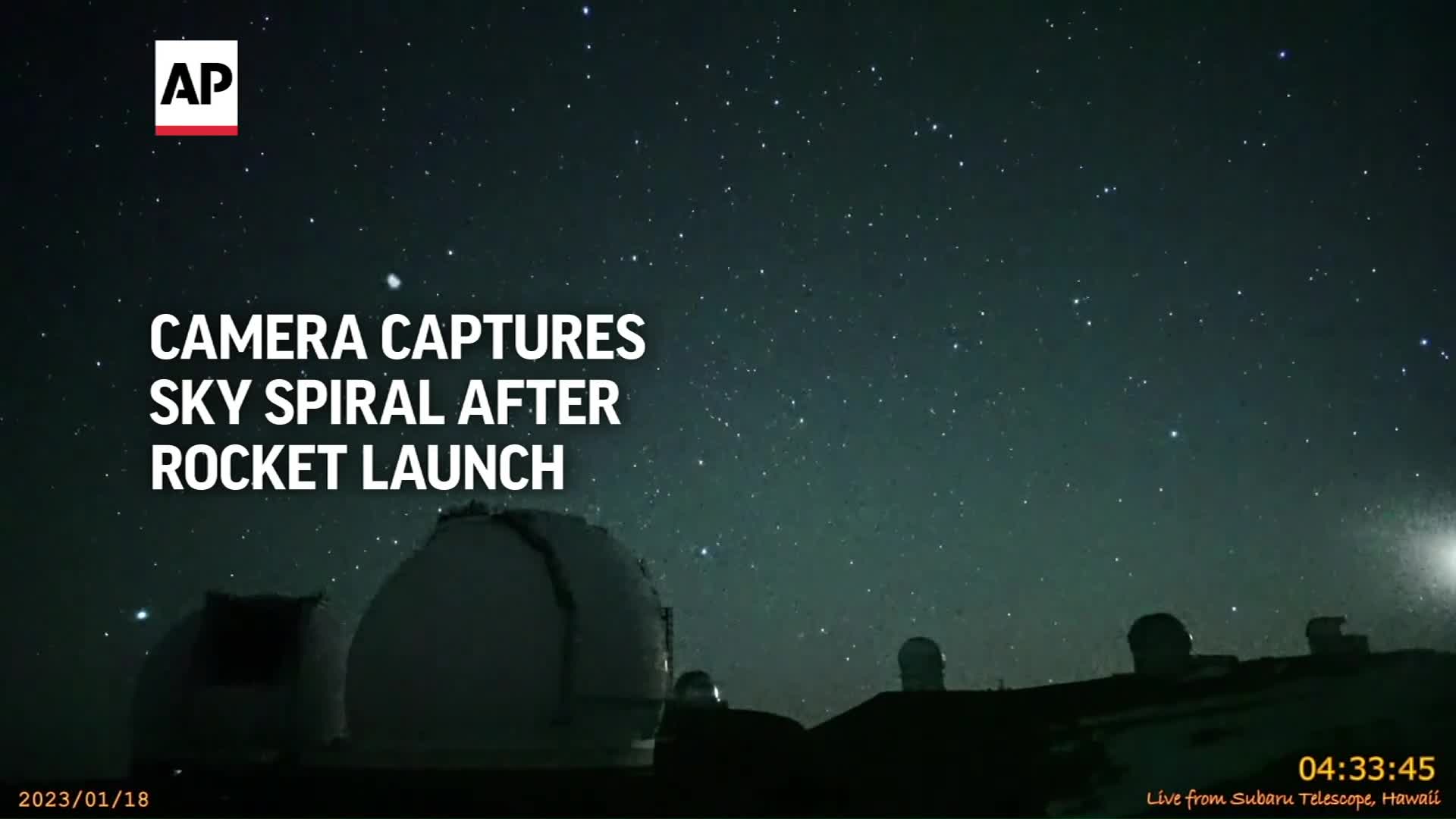 Camera captures night sky spiral after SpaceX rocket launch – WFLA