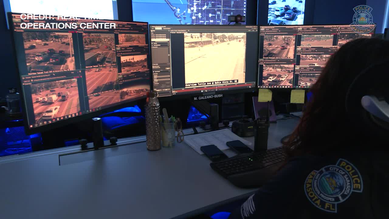 Real Time Operations Center timeline of theft – WFLA
