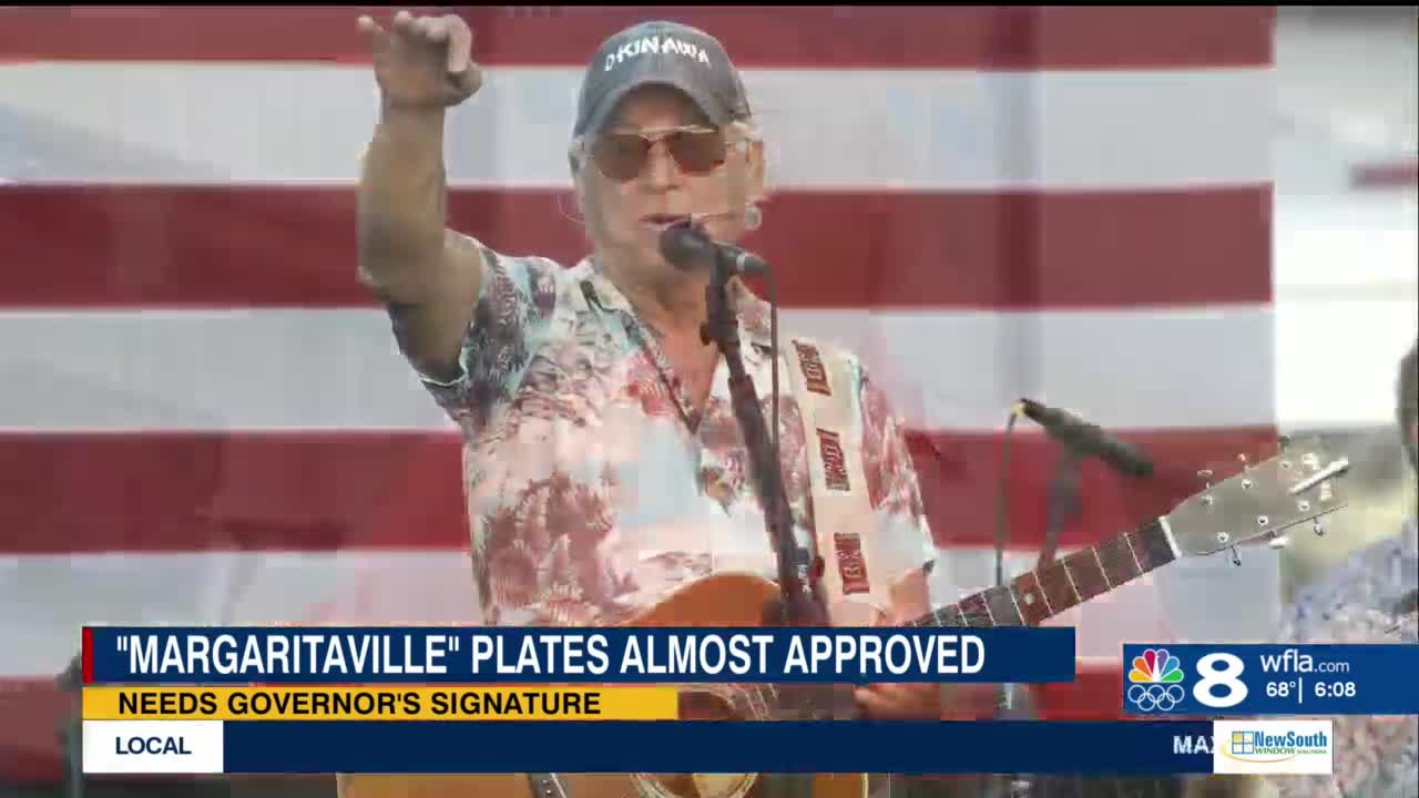 Jimmy Buffett license plate one step closer to approval – WFLA