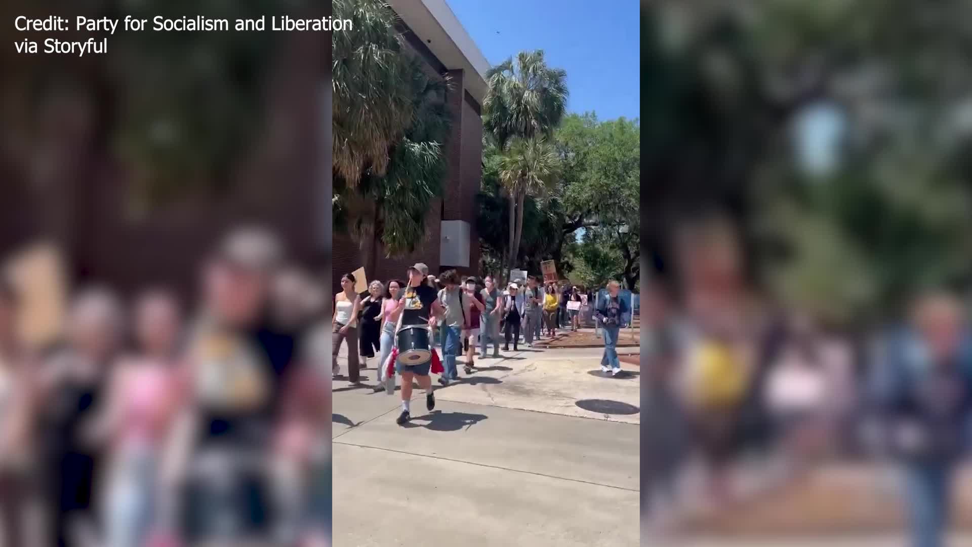 University of Florida students protest deportation of international ...