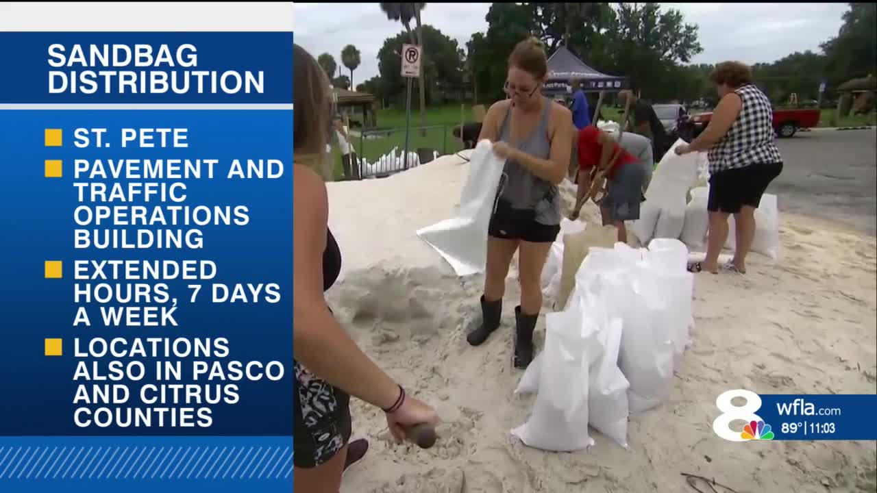Sandbag locations open in Tampa Bay area ahead of potential tropical ...