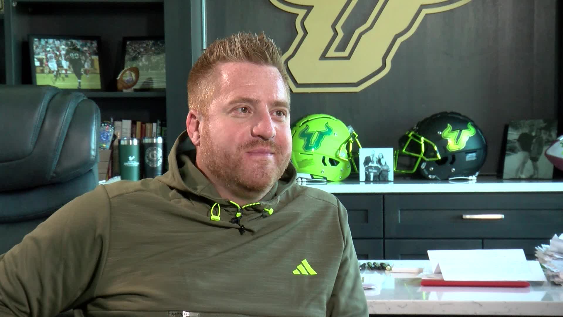 USF football coach Alex Golesh opens up to WFLA – WFLA