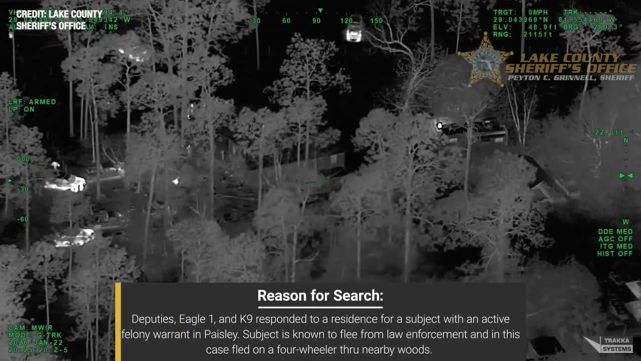 Florida man leads police on chase, flees through woods on 4-wheeler ...