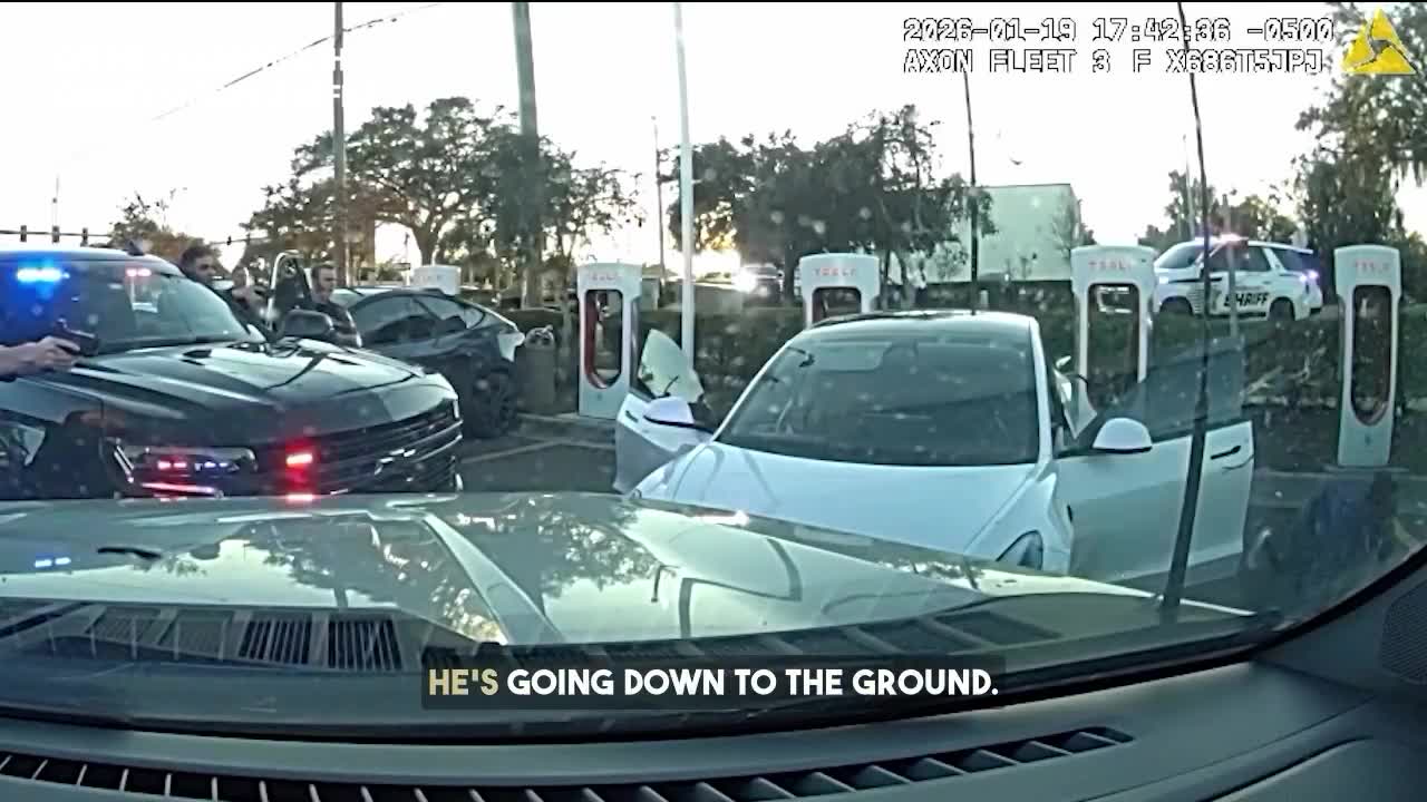 Convicted felon found with gun, drugs arrested at Tesla charging ...
