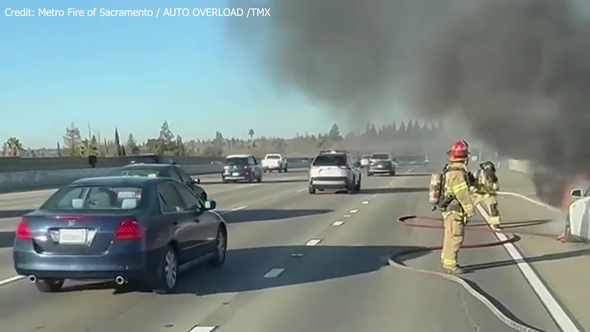 Thousands of gallons used to extinguish Tesla in flames – WFLA