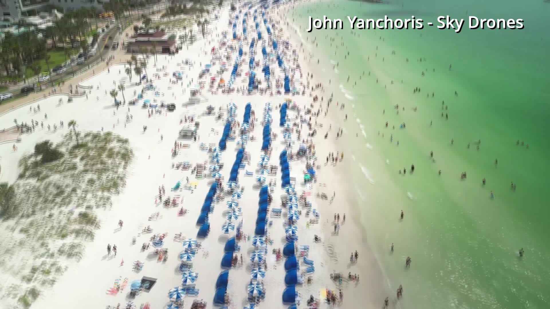 Drone video shows spring break crowds at Clearwater Beach – WFLA
