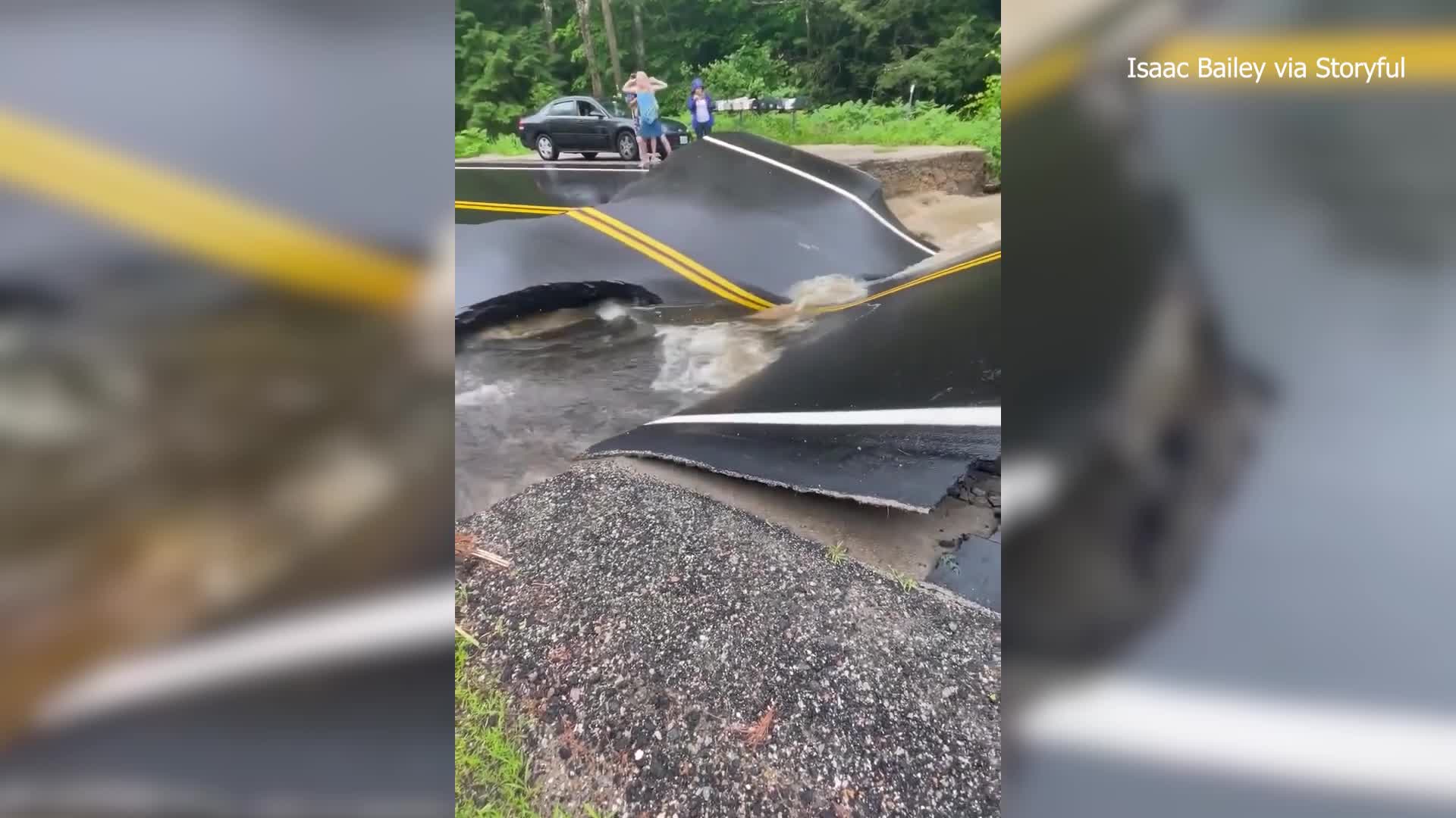 Road collapses amid Northeast flash flood warnings – WFLA