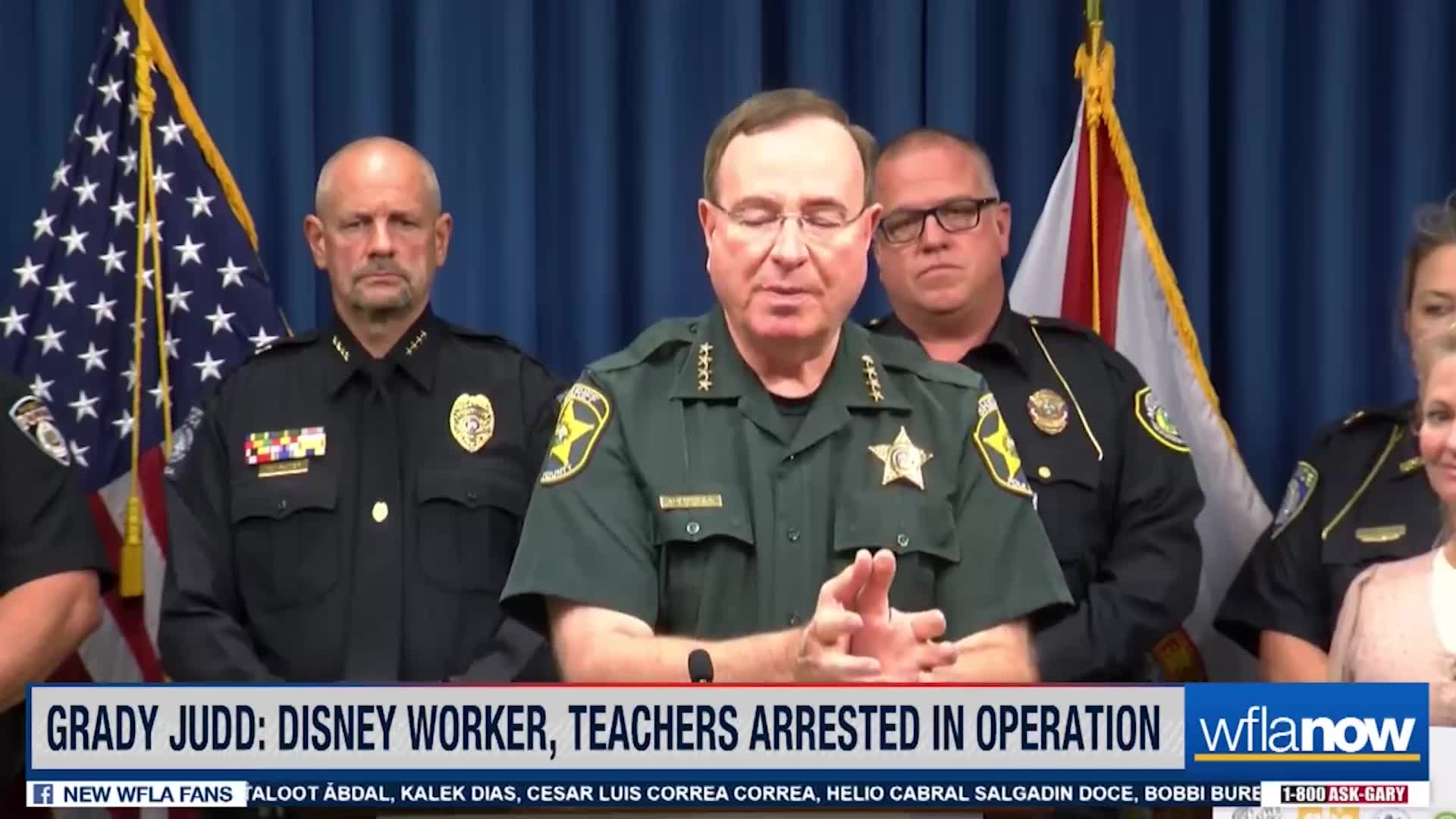 Grady Judd Disney Worker Teachers Among 160 Arrested In Polk County