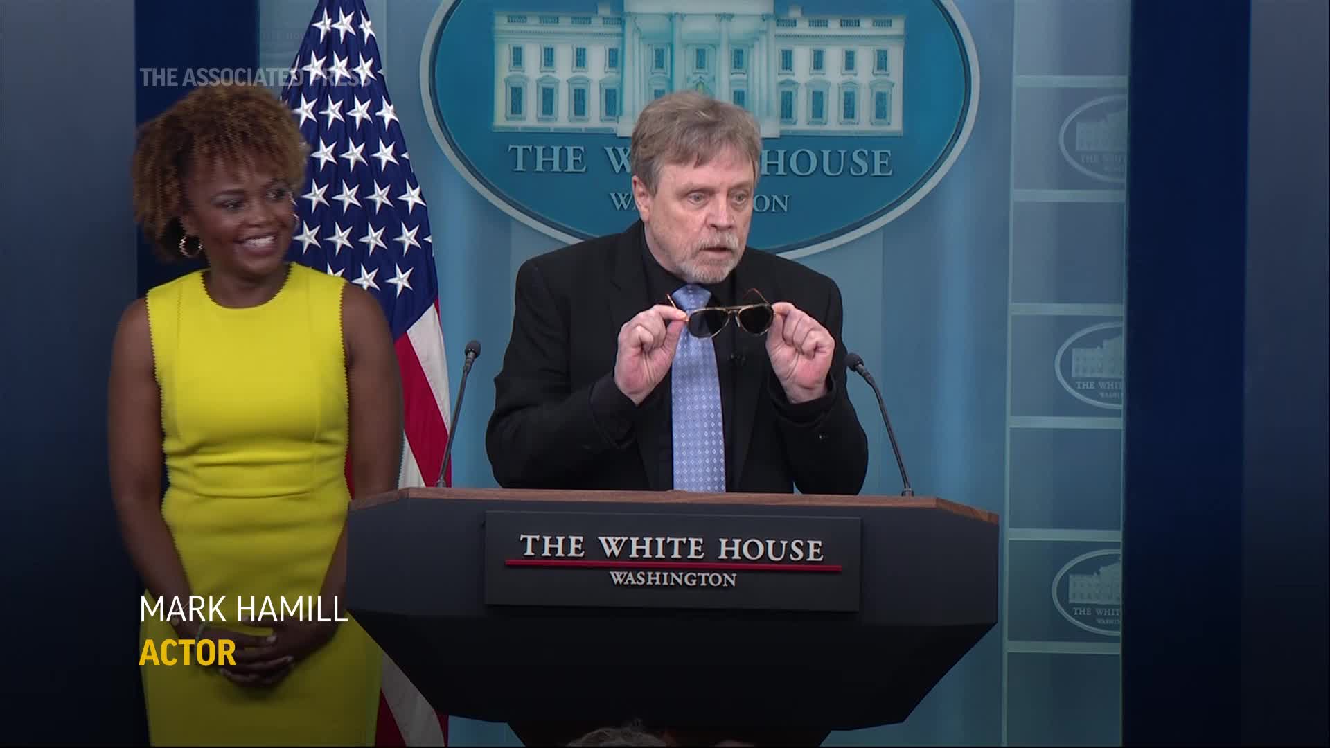 ‘Star Wars’ actor Mark Hamill drops by White House for visit with ‘Joe-bi-Wan Kenobi’ – WFLA