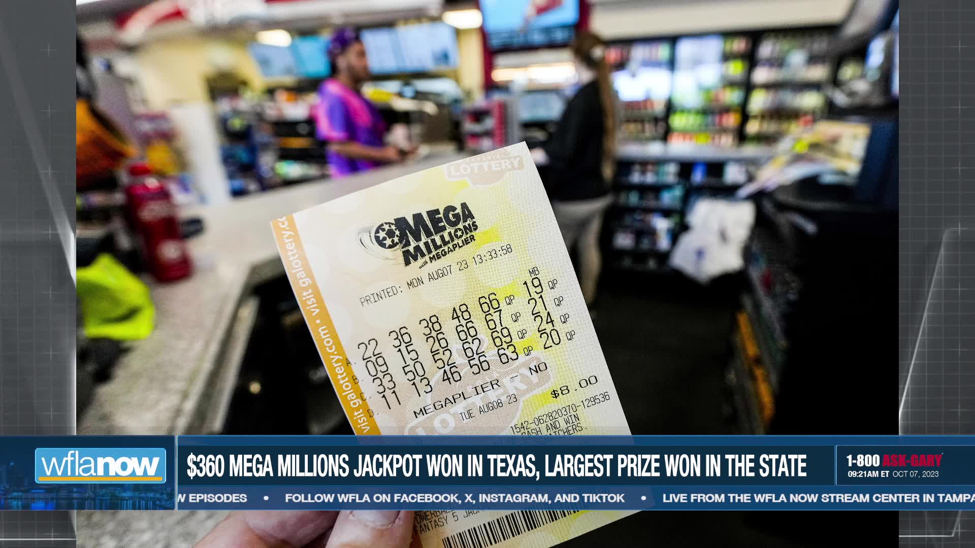 Mega Millions $360 million jackpot won – WFLA