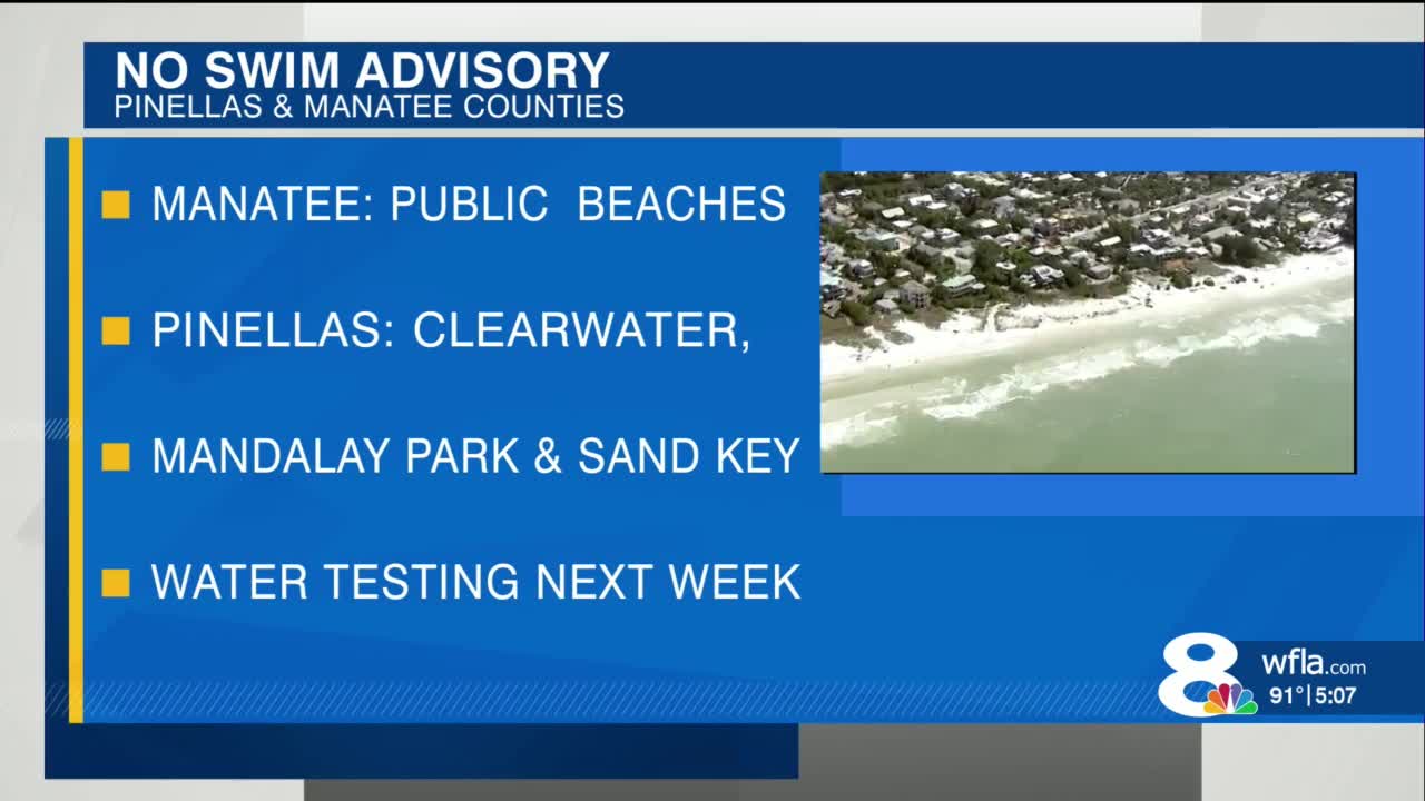 Precautionary swim advisory issued for Manatee County beaches following ...