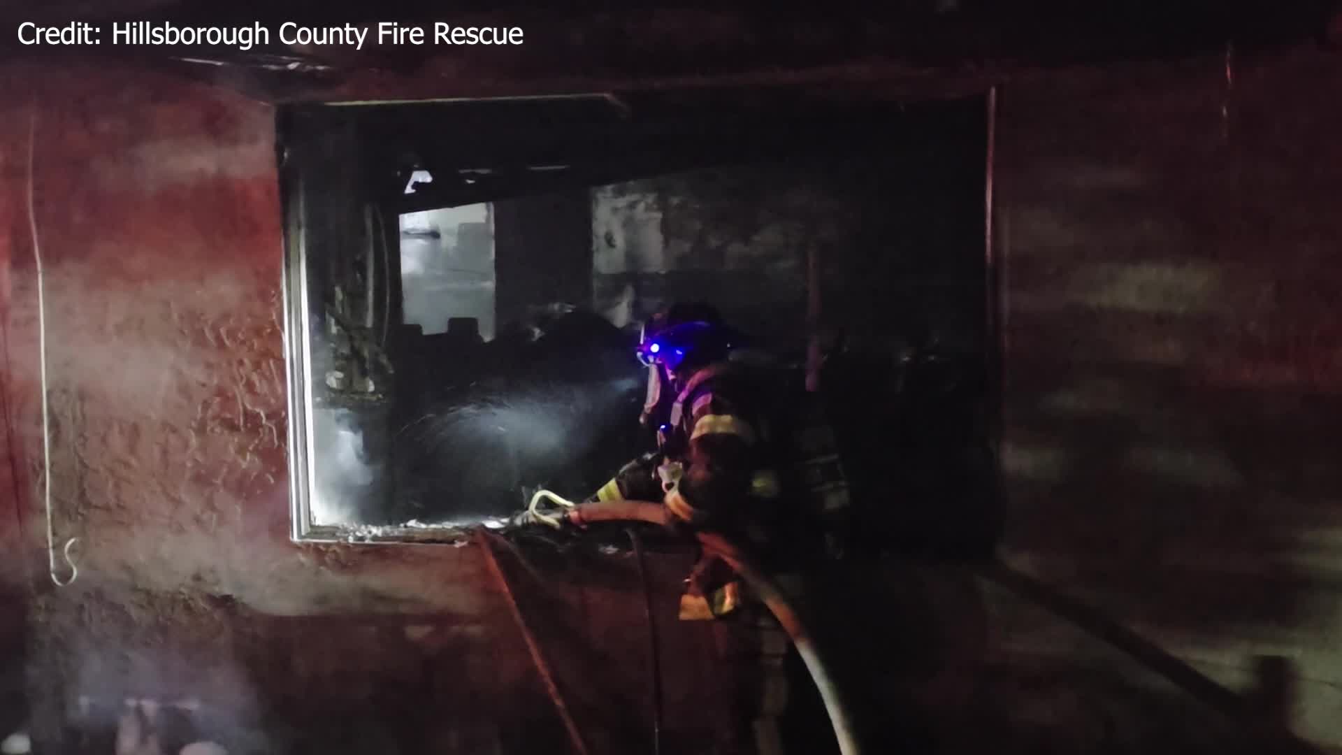 Crews battle fire after Plant City home engulfs in flames – WFLA