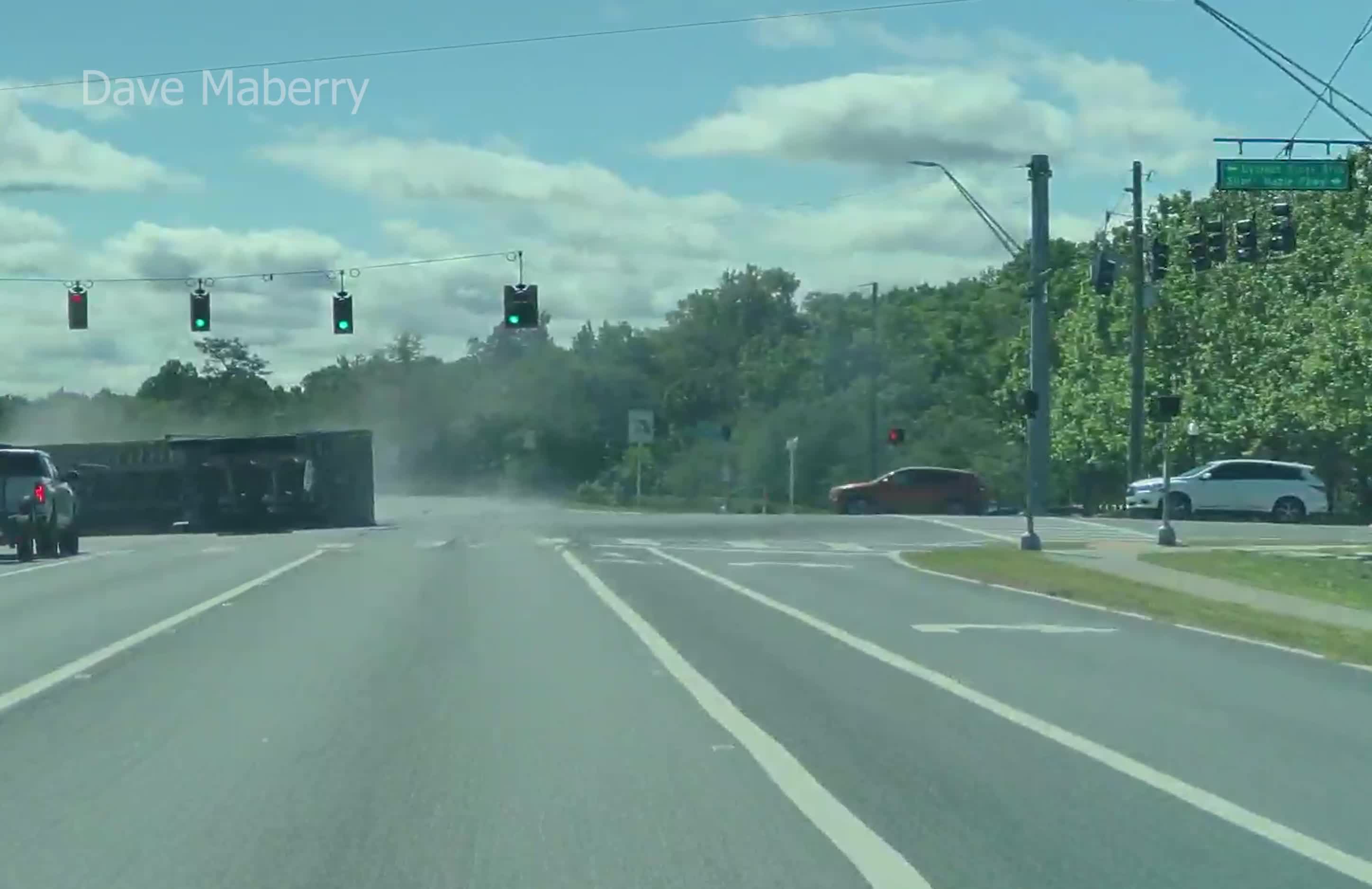 Crash overturns semi in Wesley Chapel, spilling nearly 4 tons of gravel ...