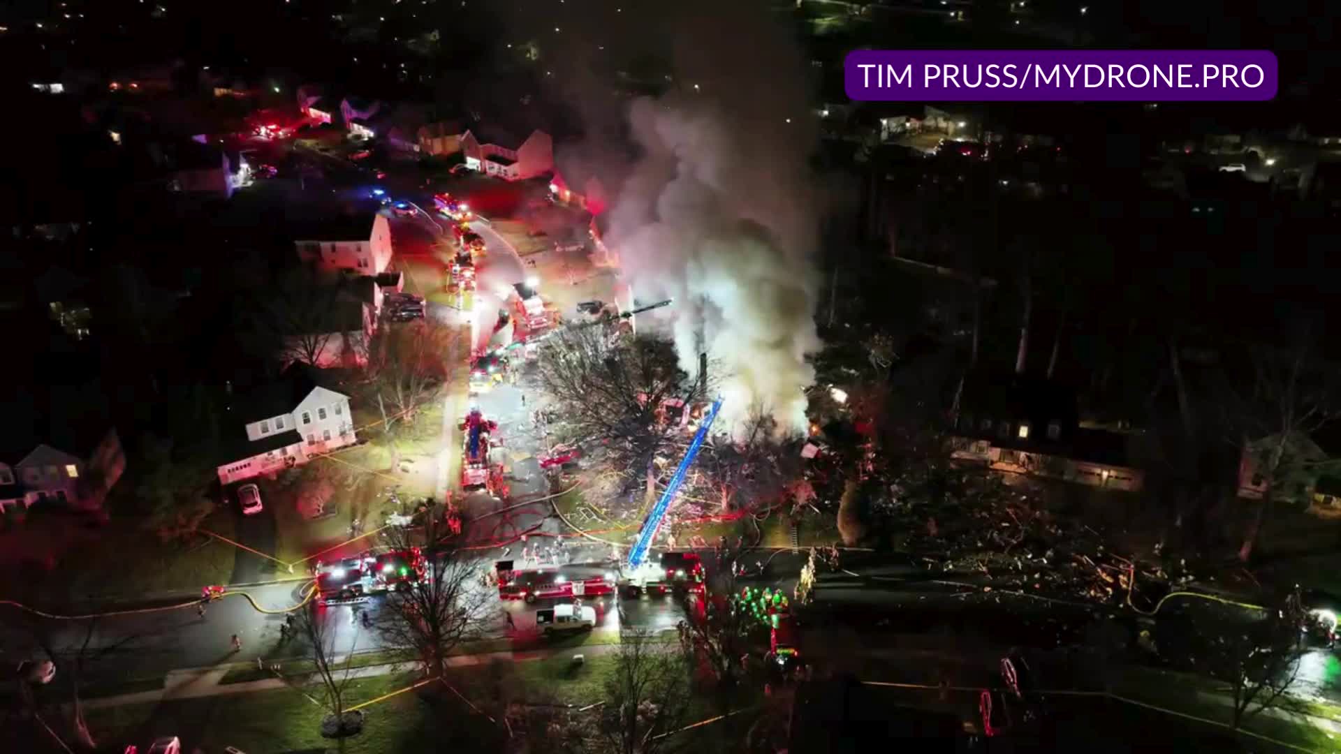 Sterling Explosion Aerial Footage After Home Explodes Wspa 7news