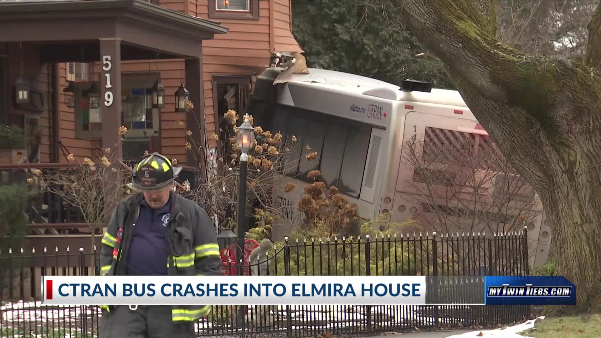 CTRAN bus crashes into Elmira house – WETM – MyTwinTiers.com