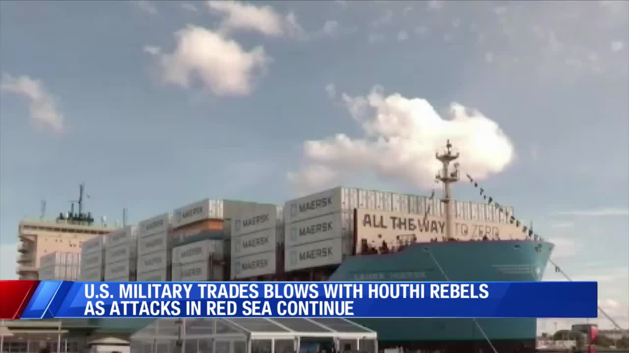 U.S. Military trades blows with Houthi rebels as attacks in Red Sea ...