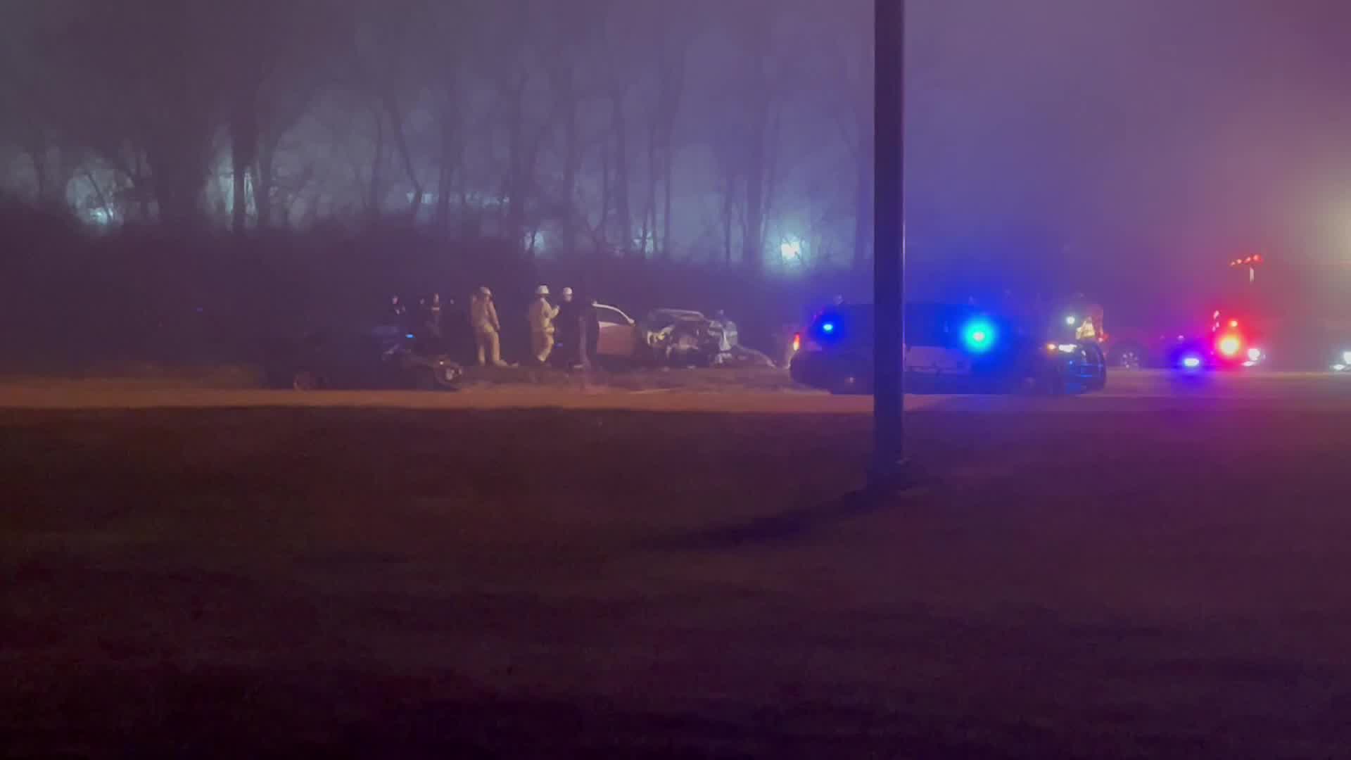 3 – 12 26 2024 John Deere Road crash across from Miller Trucking ...