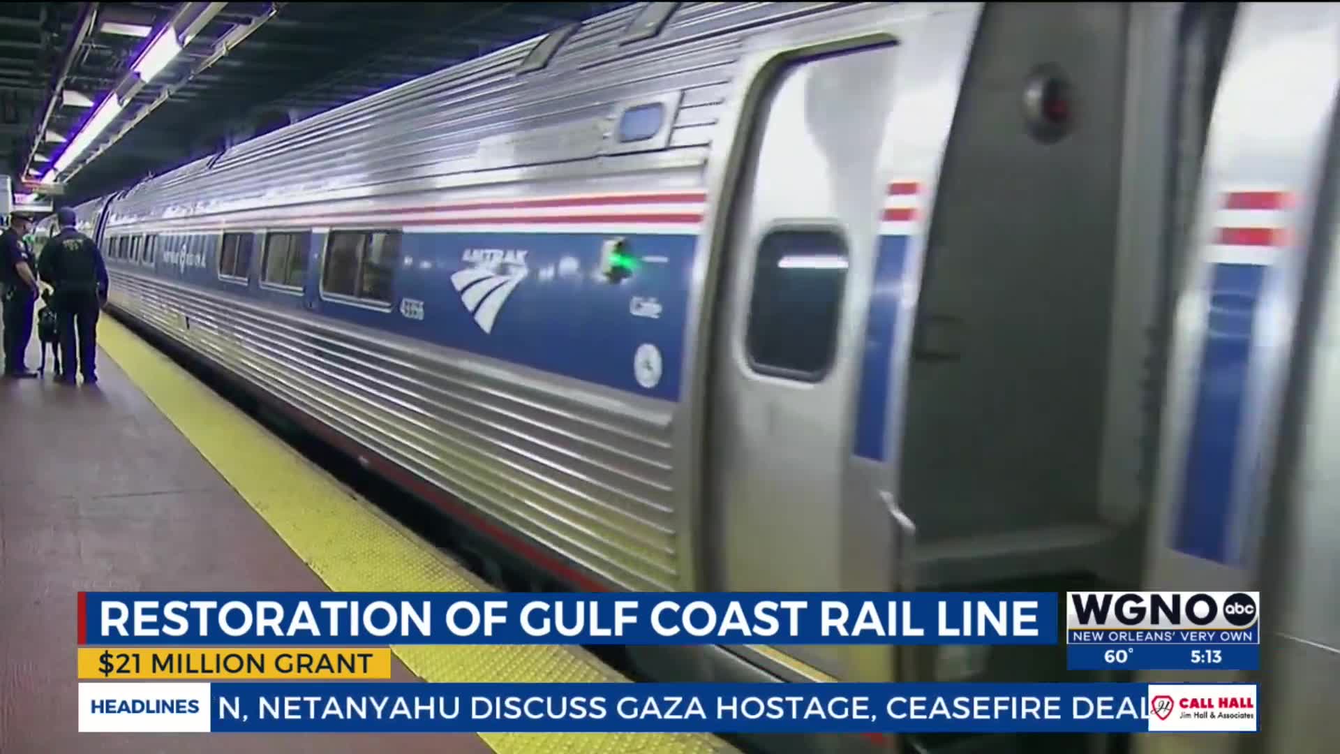 $21M grant to restore Gulf Coast rail line – WGNO