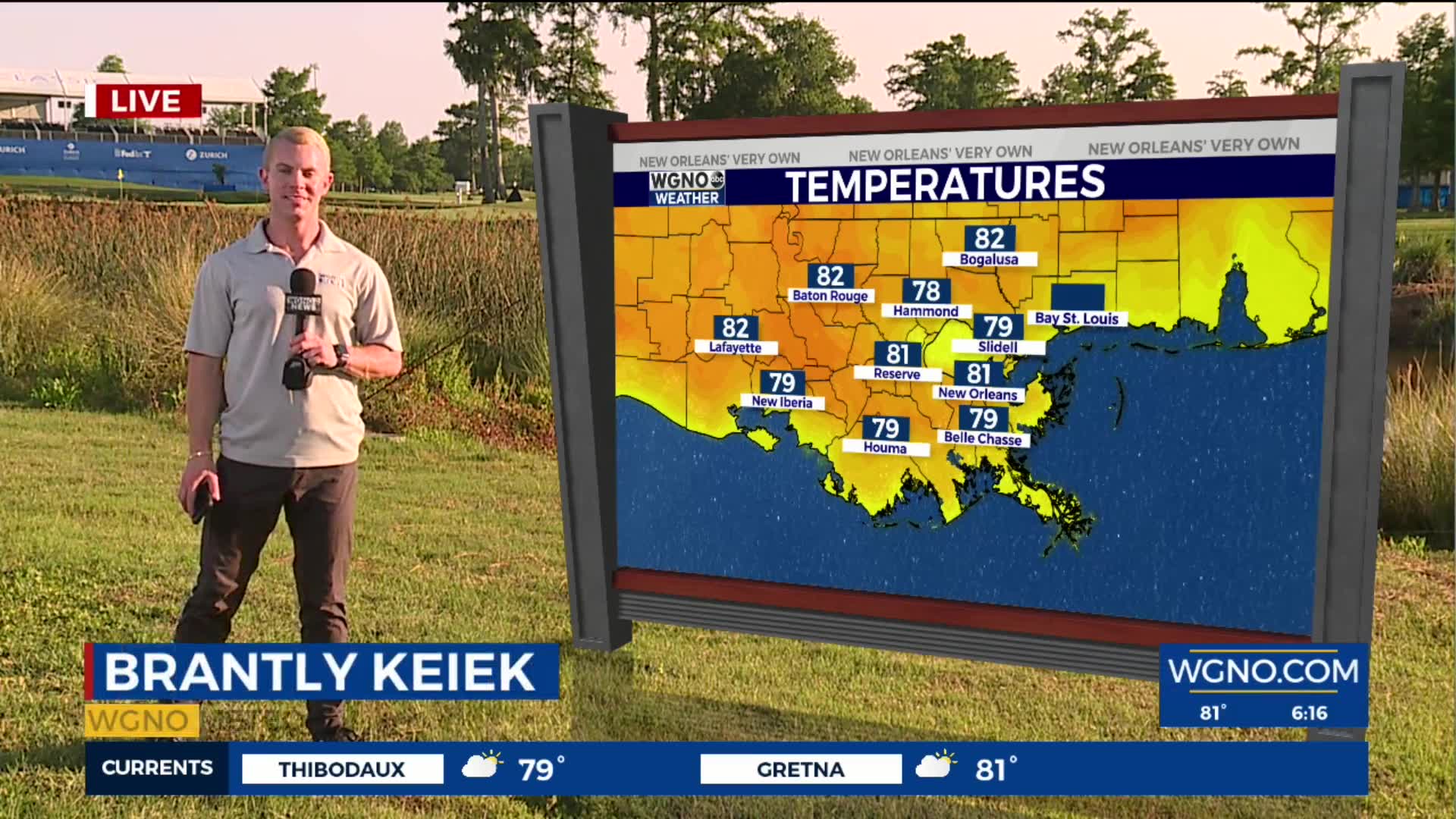 Calm weather continues for NOLA as temperatures, humidity slowly ...