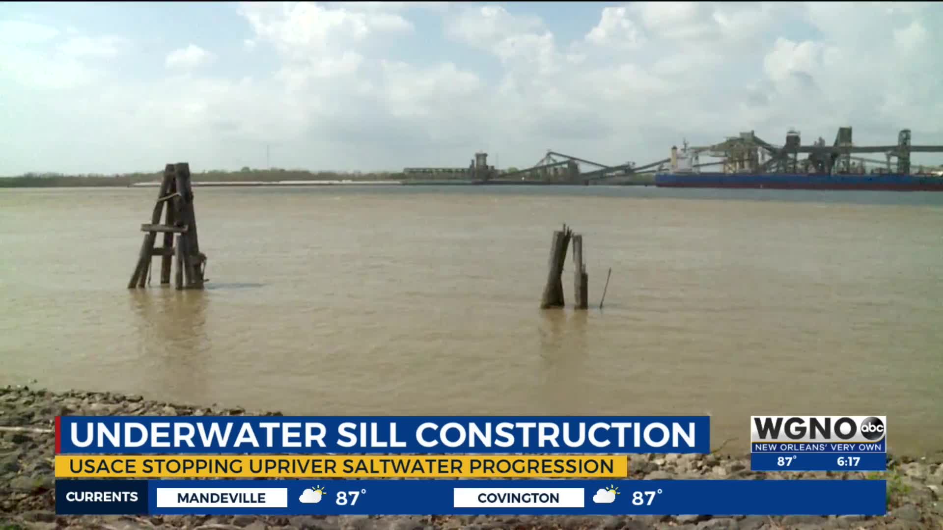 New underwater sill to prevent flow of salt water from Gulf of Mexico ...