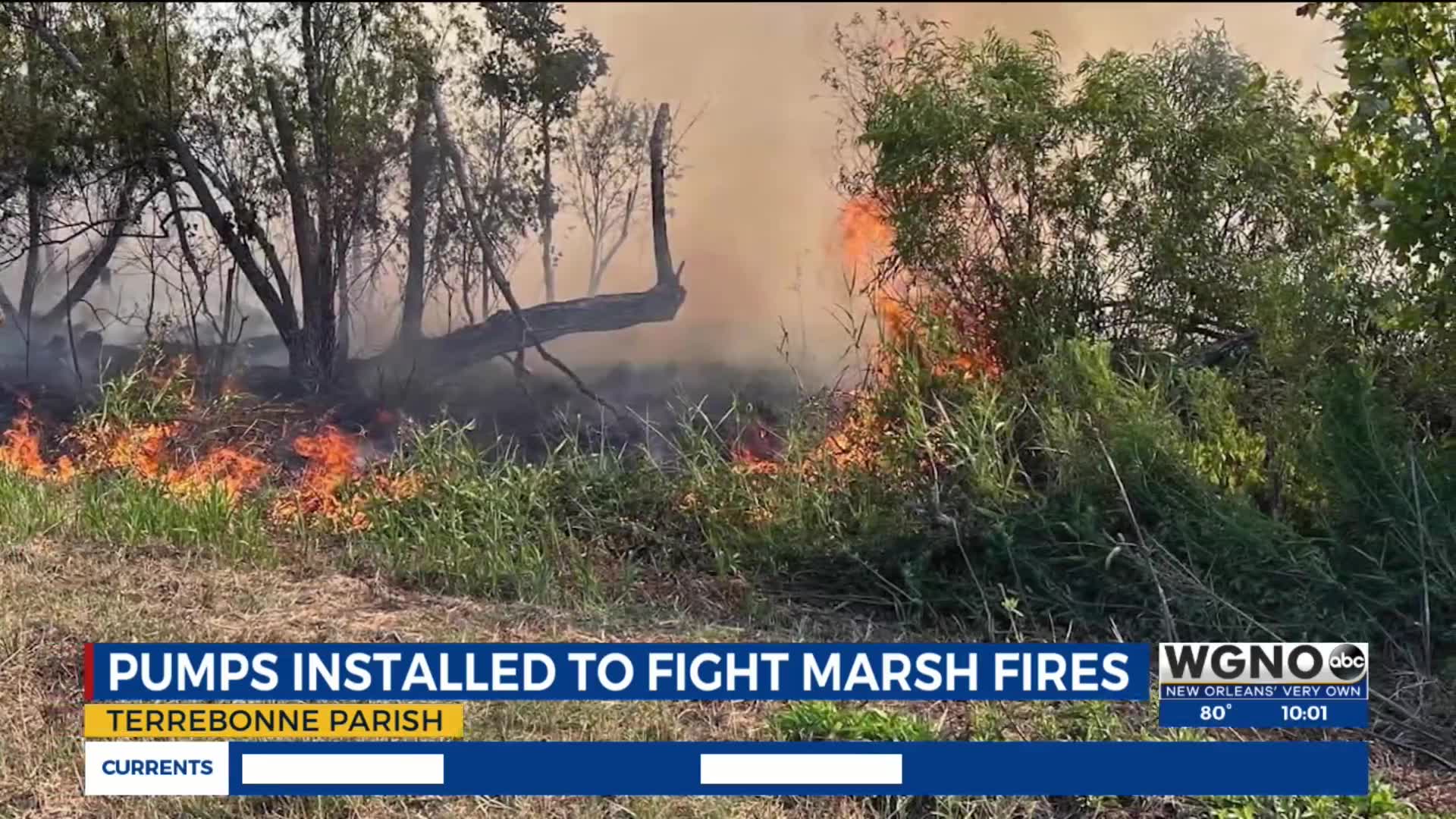 Heavy smoke from marsh fires still impacting Terrebonne Parish ...