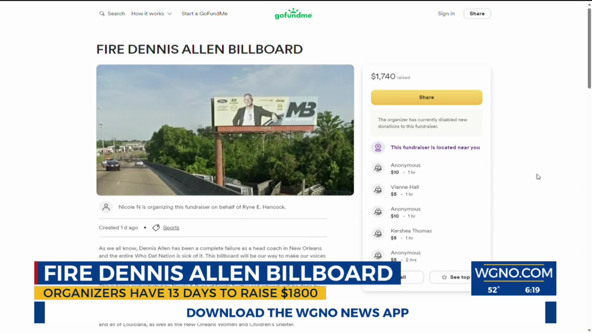 Fans raising money to put up ‘Fire Dennis Allen’ billboard in New ...