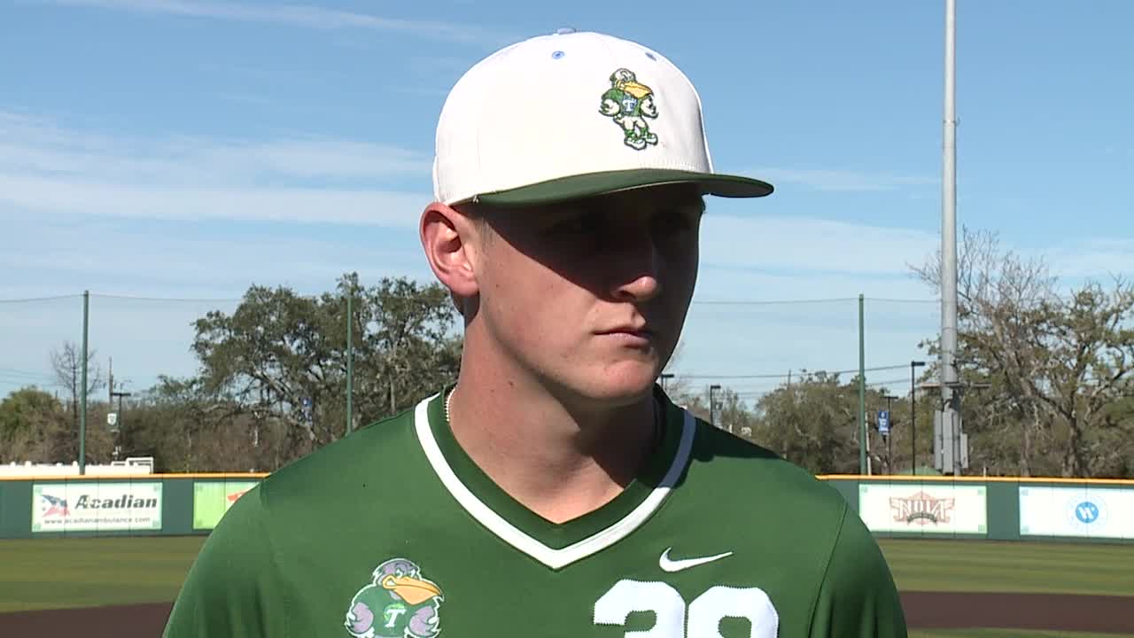 Tulane pitcher Dylan Carmouche talks about the upcoming baseball season ...