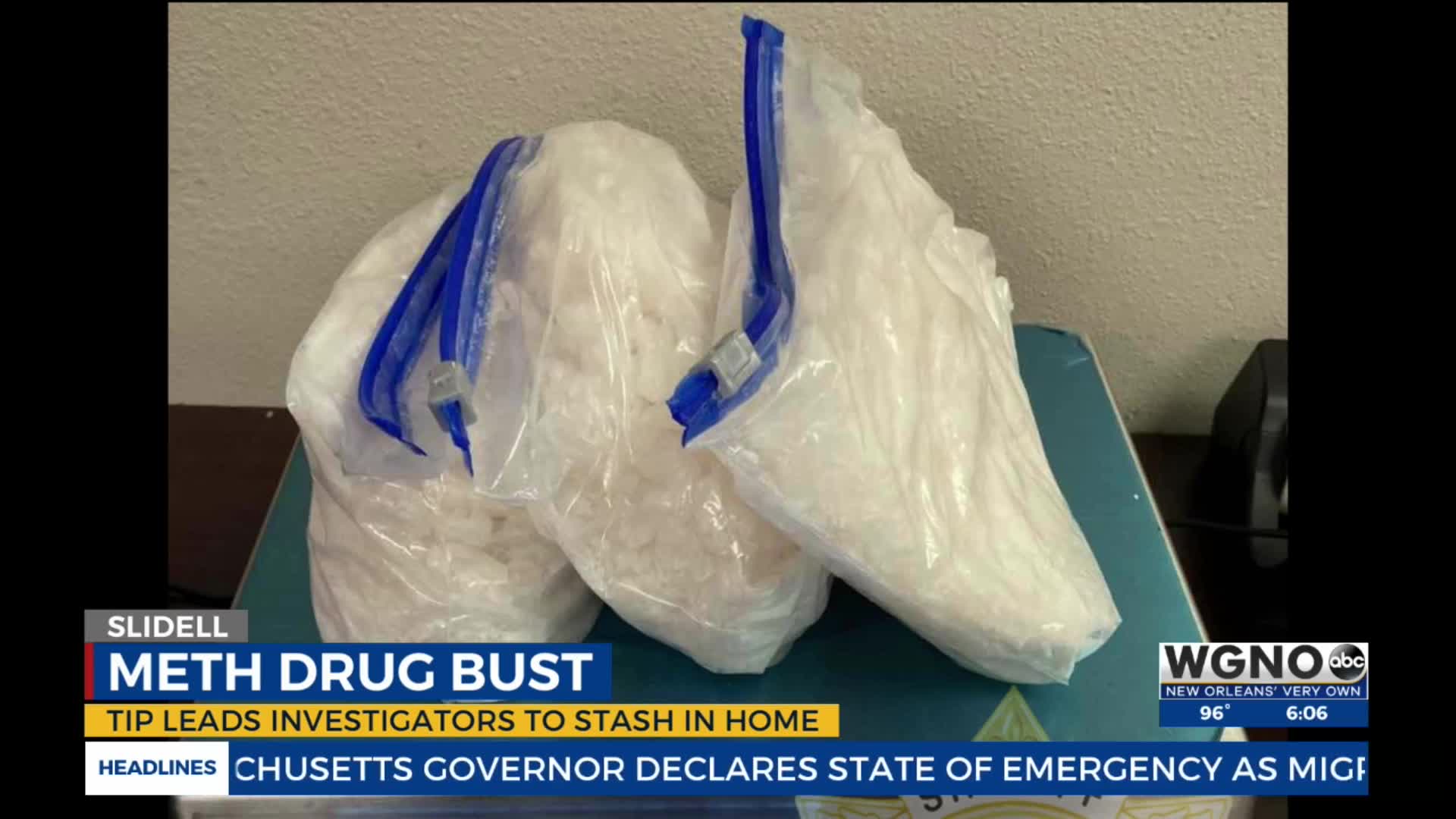 Man Arrested Pounds Of Meth Seized Following Slidell Drug Bust Wgno