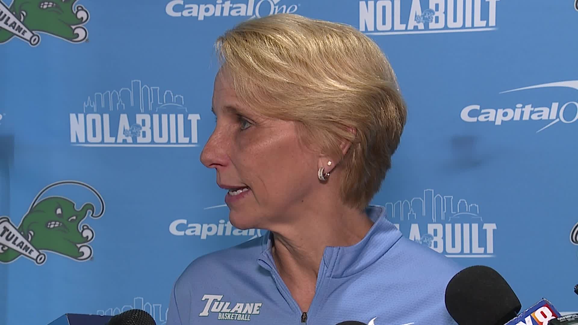 Lisa Stockton talks retirement decision Wednesday at Tulane – WGNO