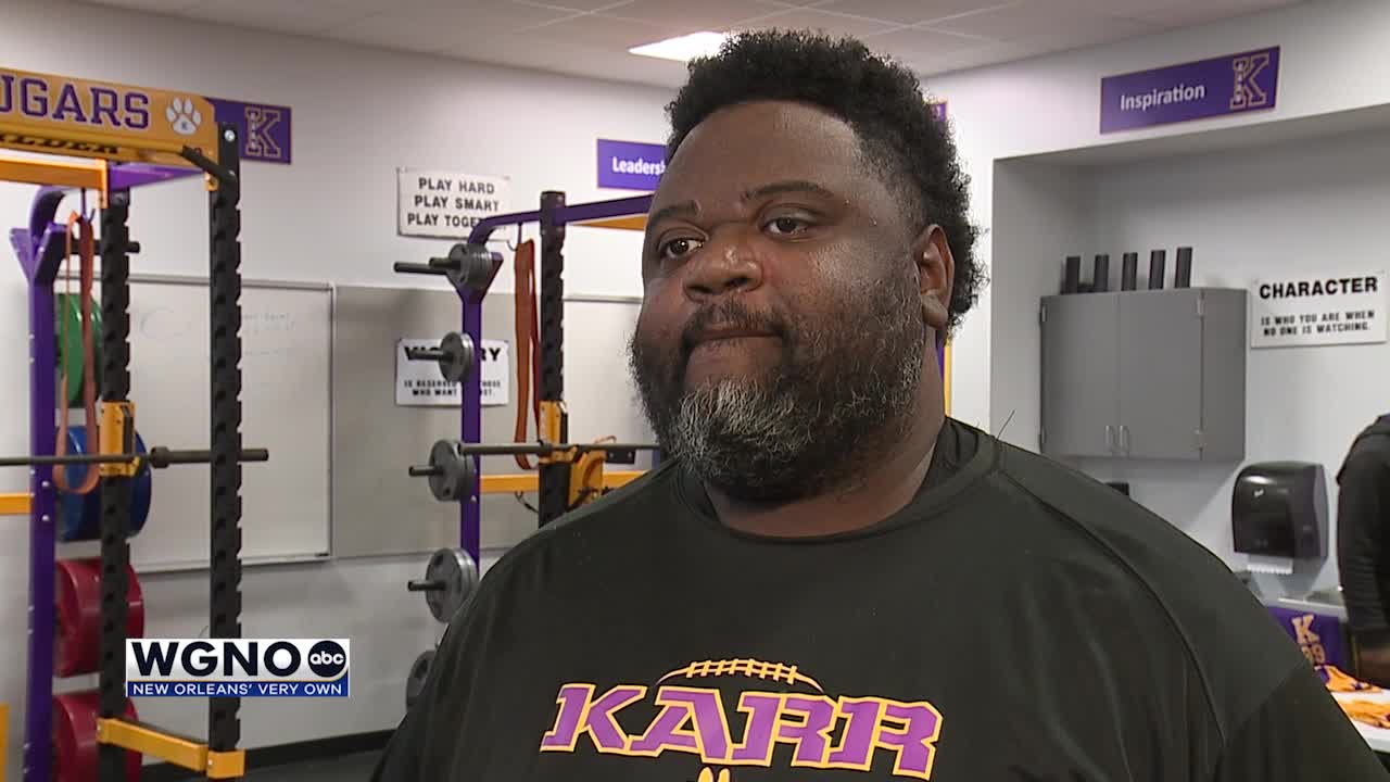 Edna Karr head coach Brice Brown at FNF Smooth Team of the Year ...