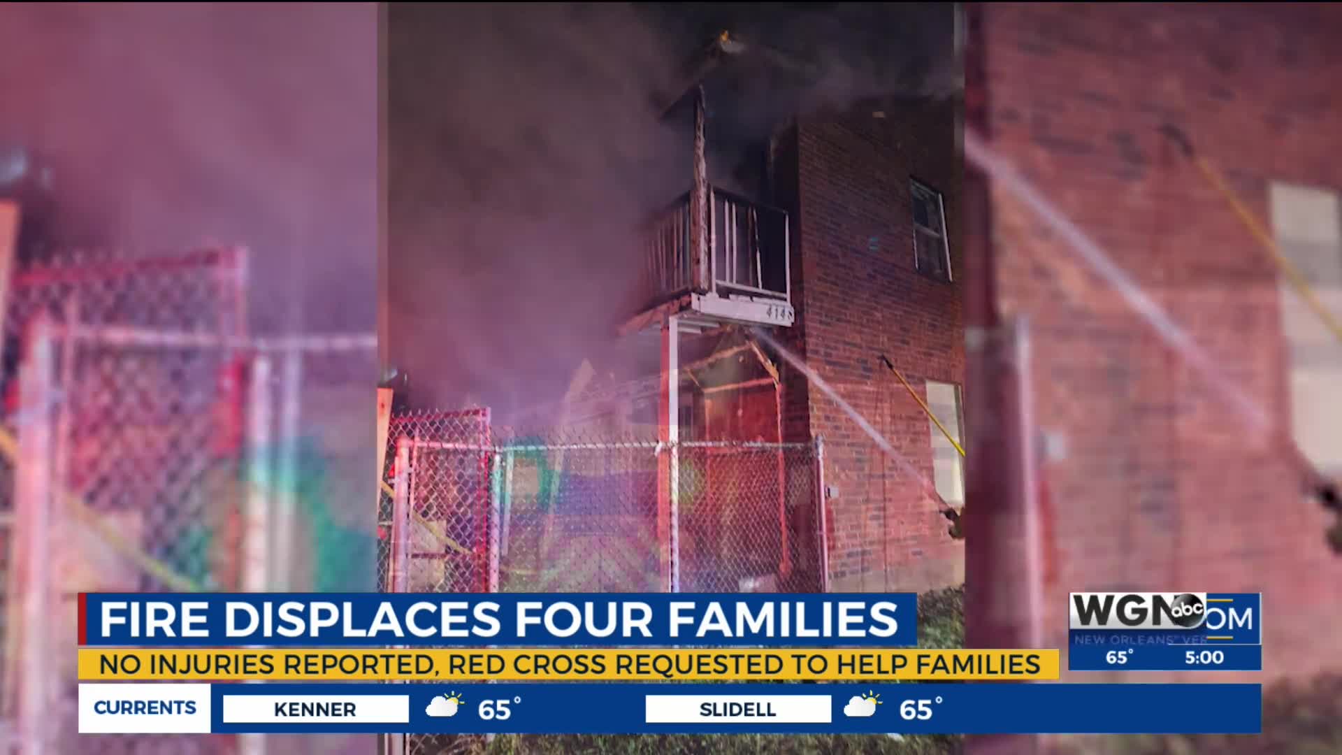 Harvey apartment fire leaves four families displaced – WGNO
