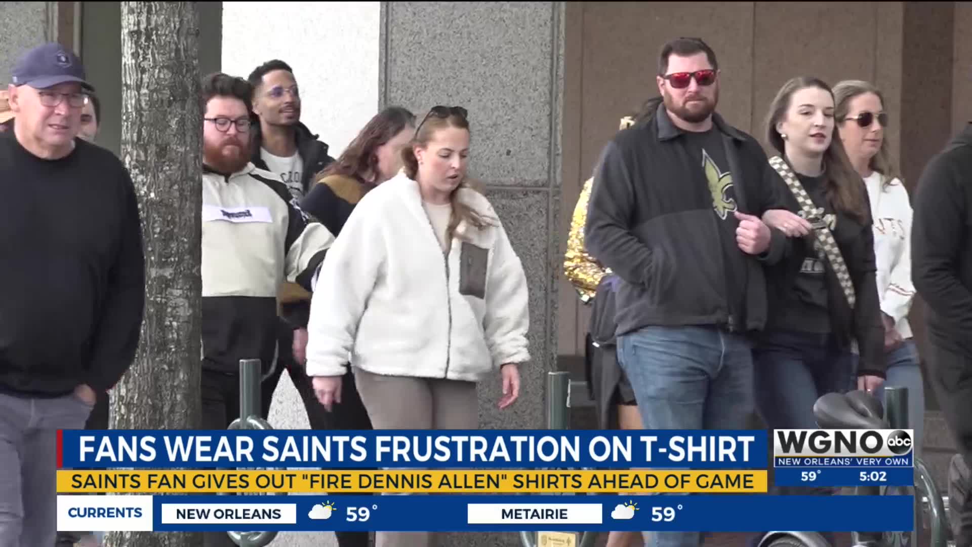 New Orleans Saints fans wear frustration with team on t-shirts – WGNO