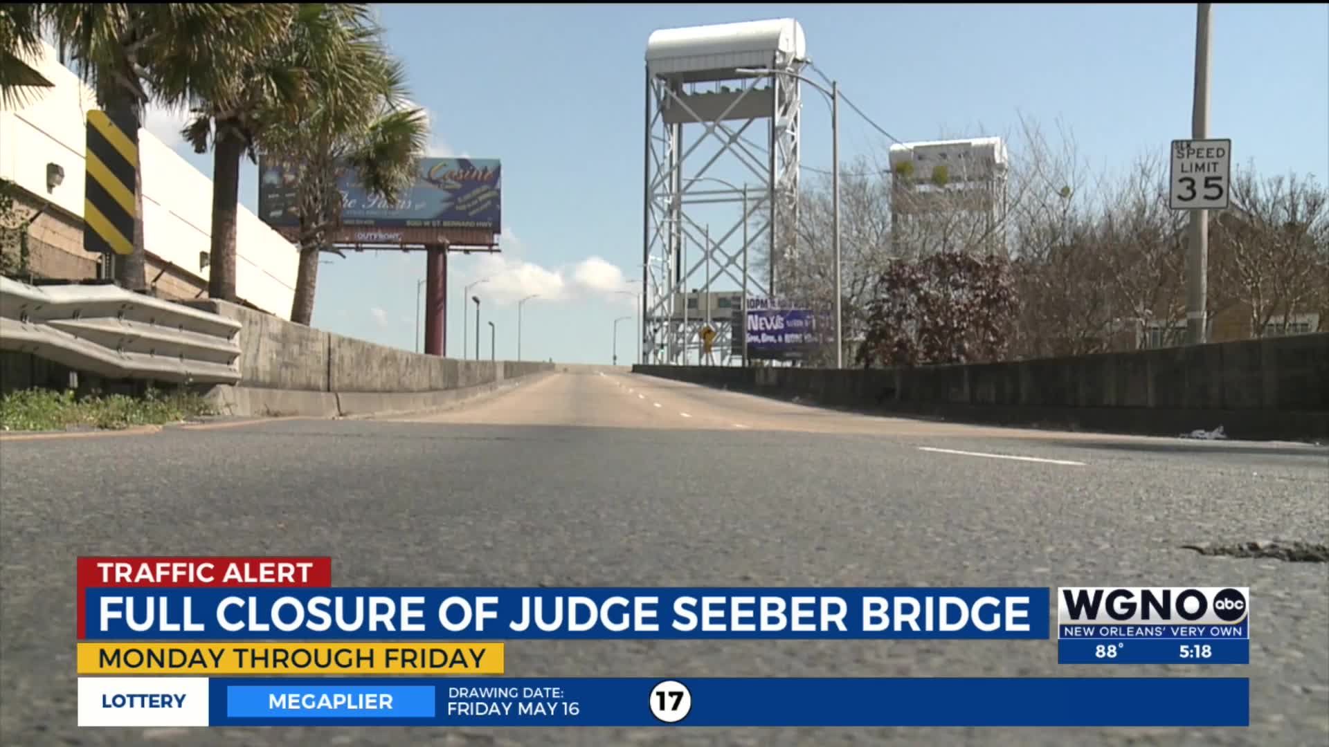 Closure announced for Judge Seeber Bridge – WGNO