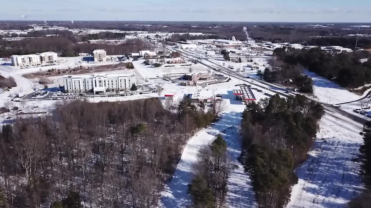 Drone footage shows road conditions around NC 66, Interstate 40 in ...