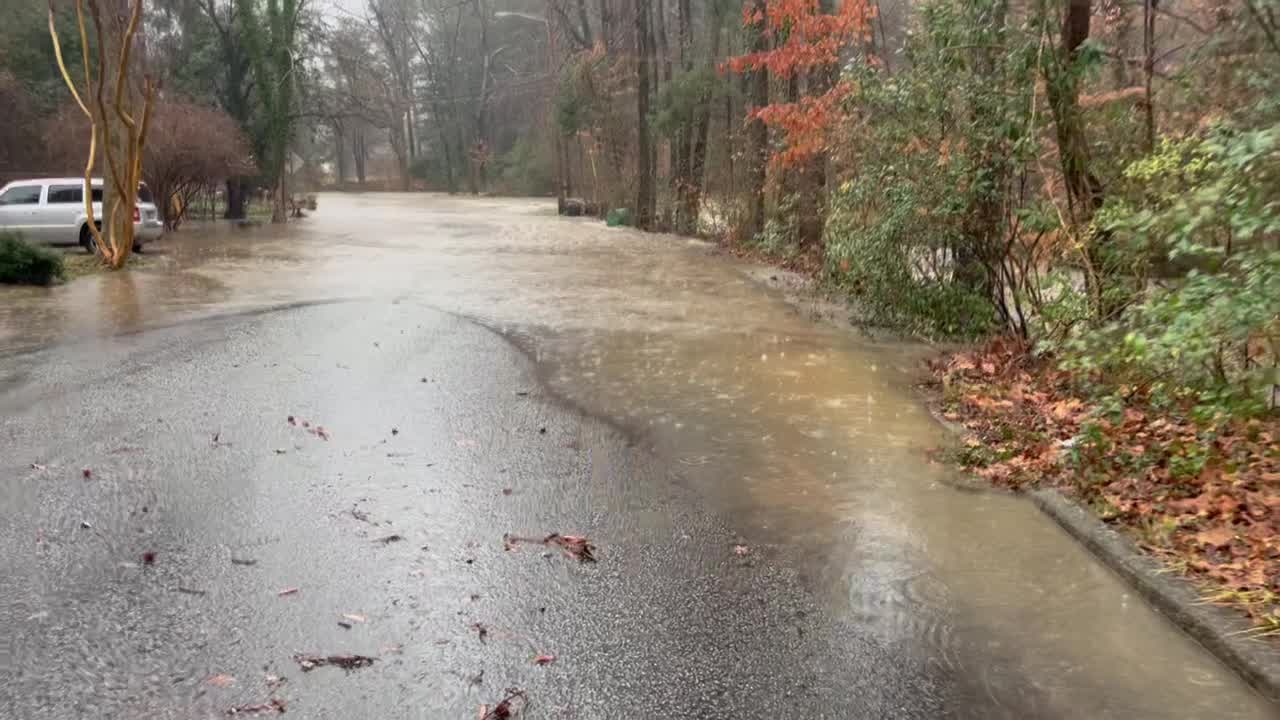 Ray Street in High Point flooding during storm – FOX8 WGHP