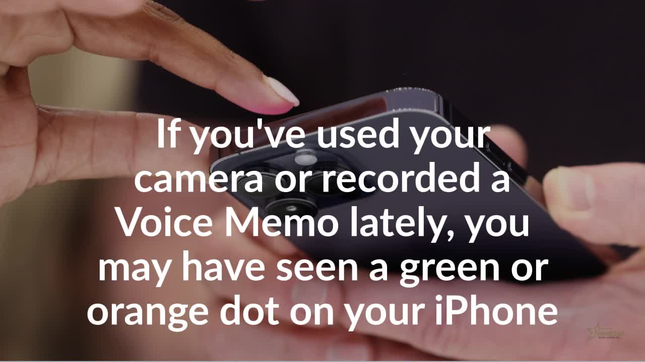 What do the orange and green dots on my iPhone mean? – WFLA