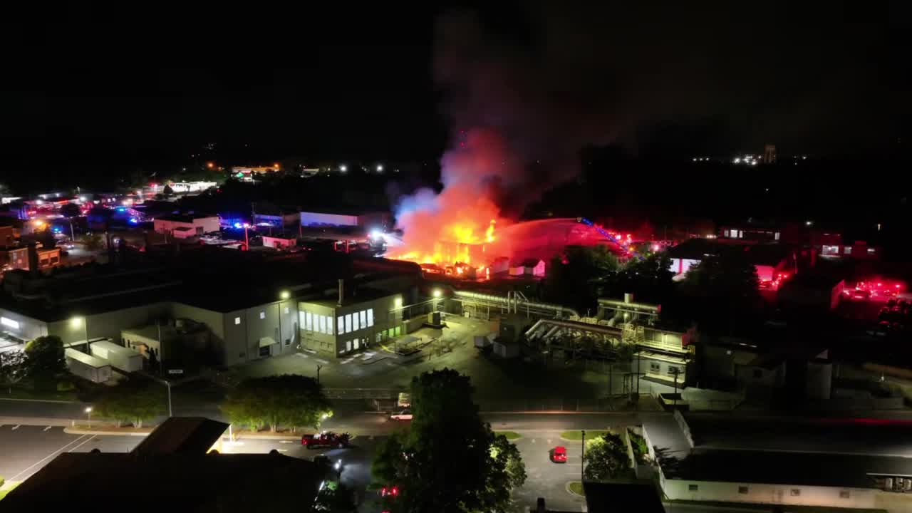 Caudill’s Fire Kernersville drone video (courtesy of Mason Joyce ...