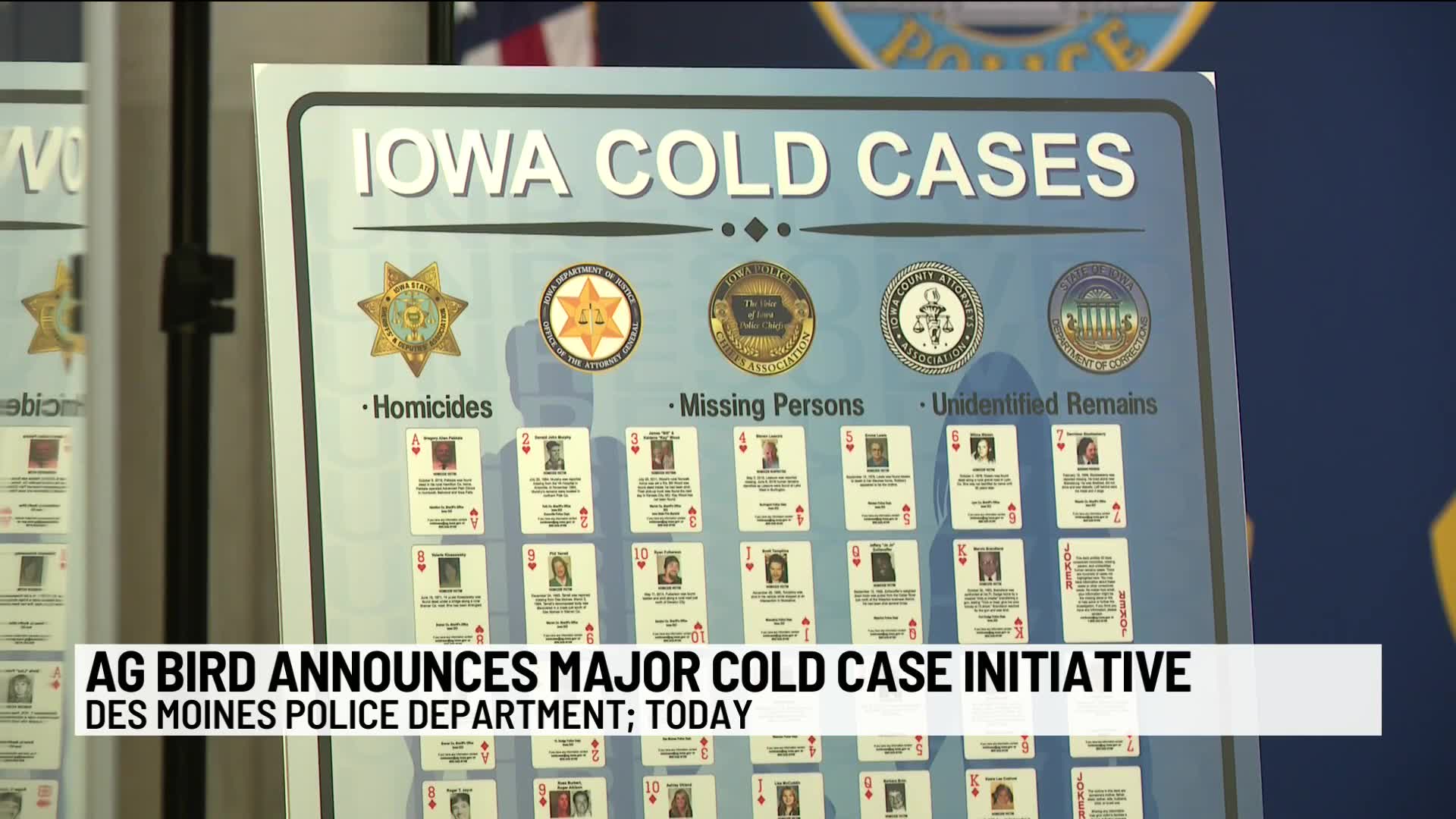 Iowa inmates will get new Cold Case playing cards in pursuit of justice ...