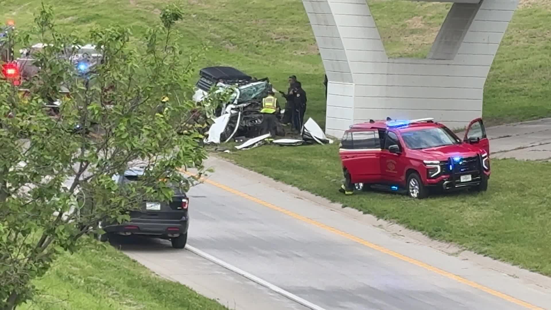 Video from scene of fatal crash at I-235 E. University exit ramp on ...