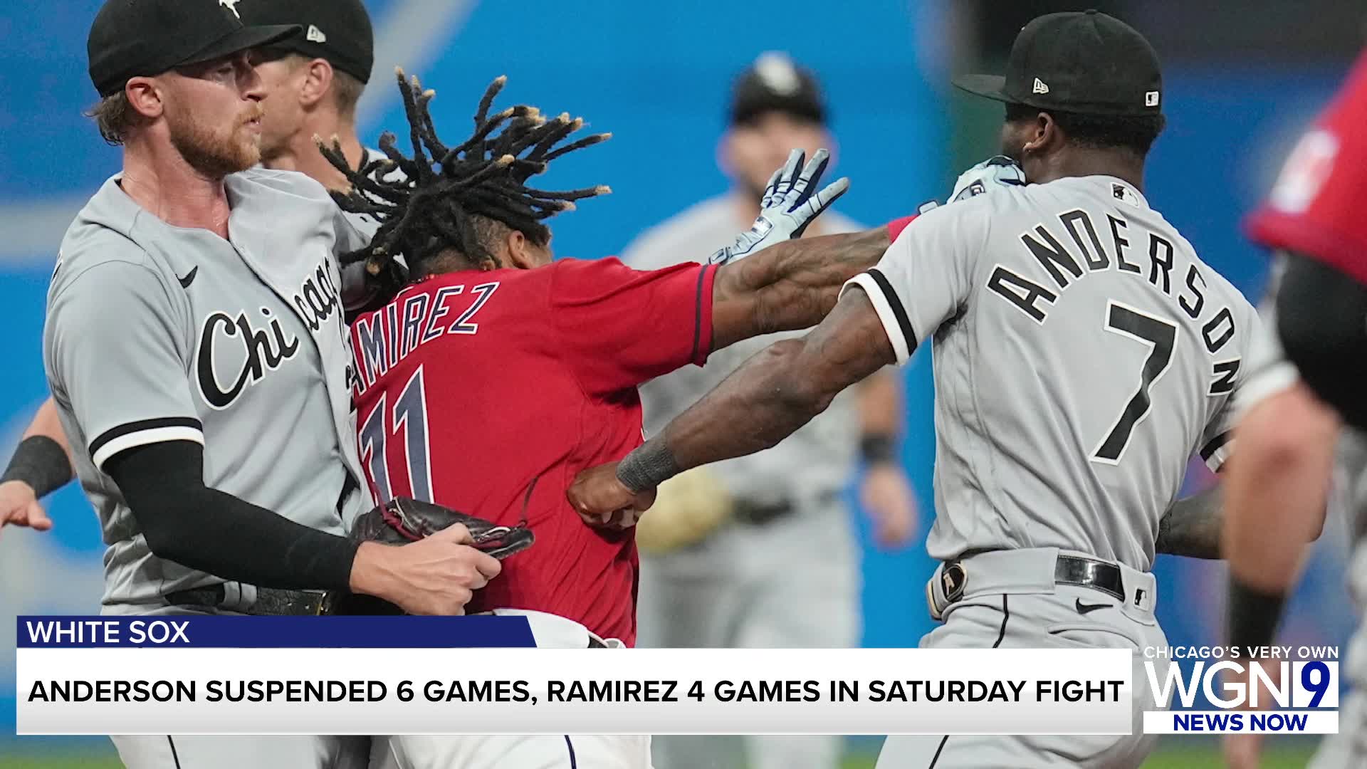 Tim Anderson, Jose Ramirez, and others get MLB suspensions for fight ...