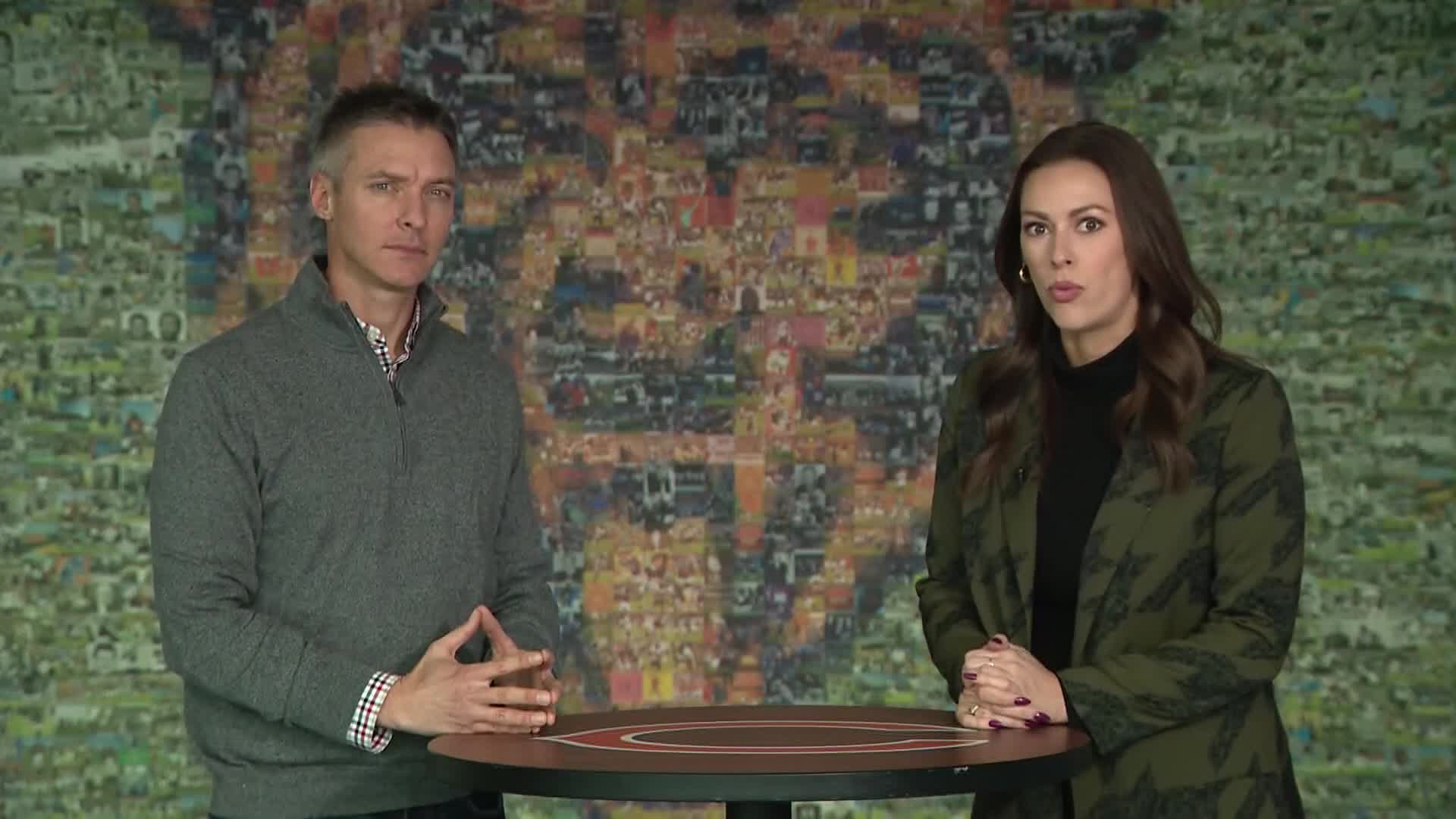 Kaitlin and Dan Wiederer Recap a Busy Wednesday at Halas Hall – WGN-TV